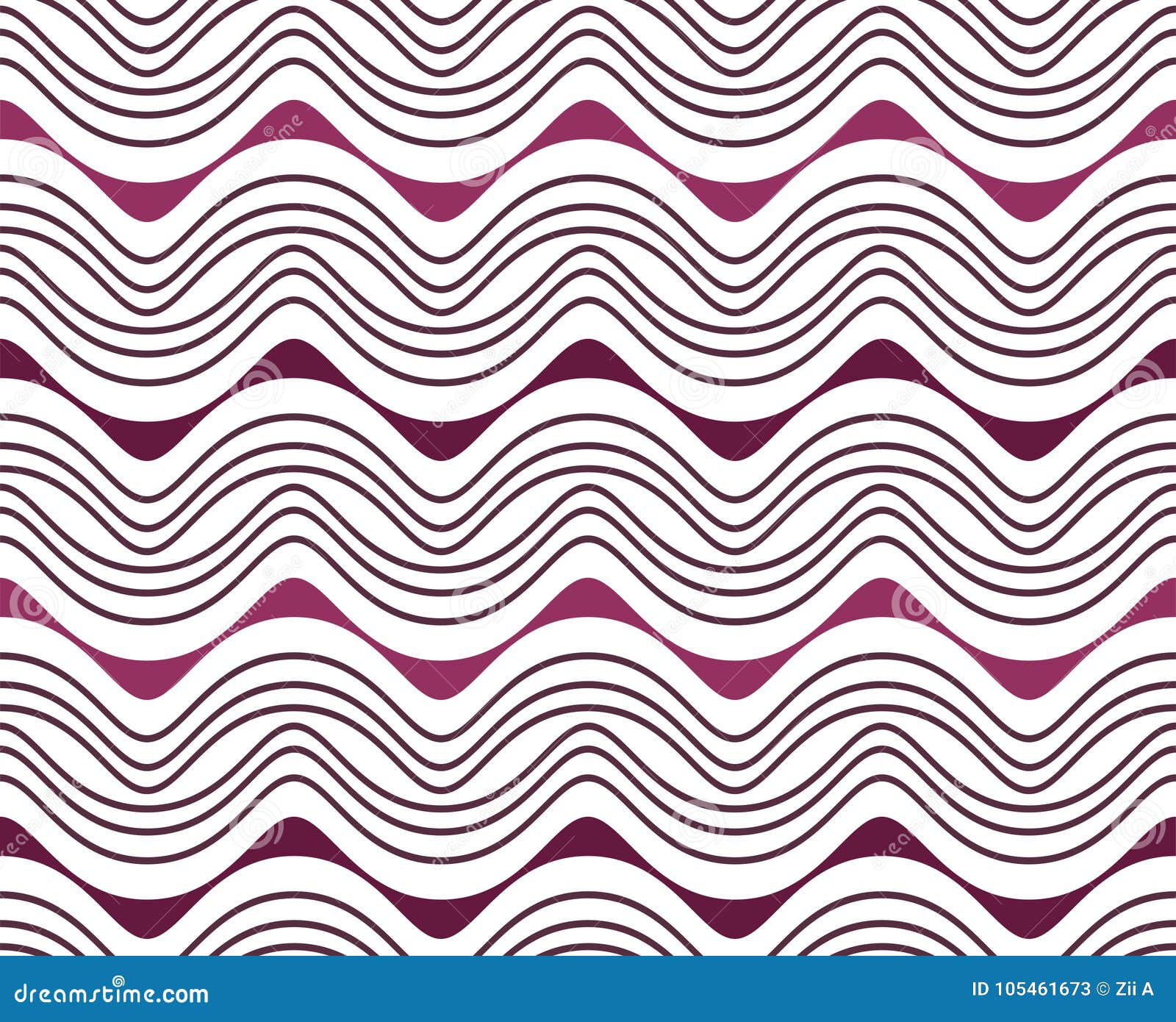 Purple Wave Line Vertical Seamless Pattern | Walia Series Stock Vector ...