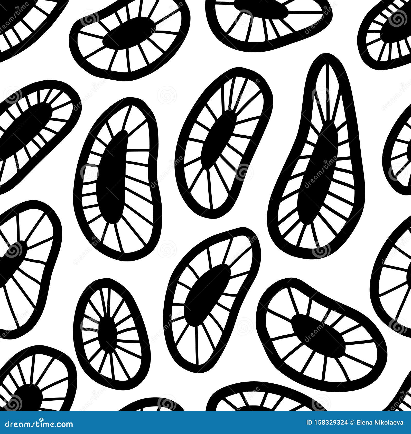 Seamless Pattern with Abstract Shapes Stock Vector - Illustration of ...