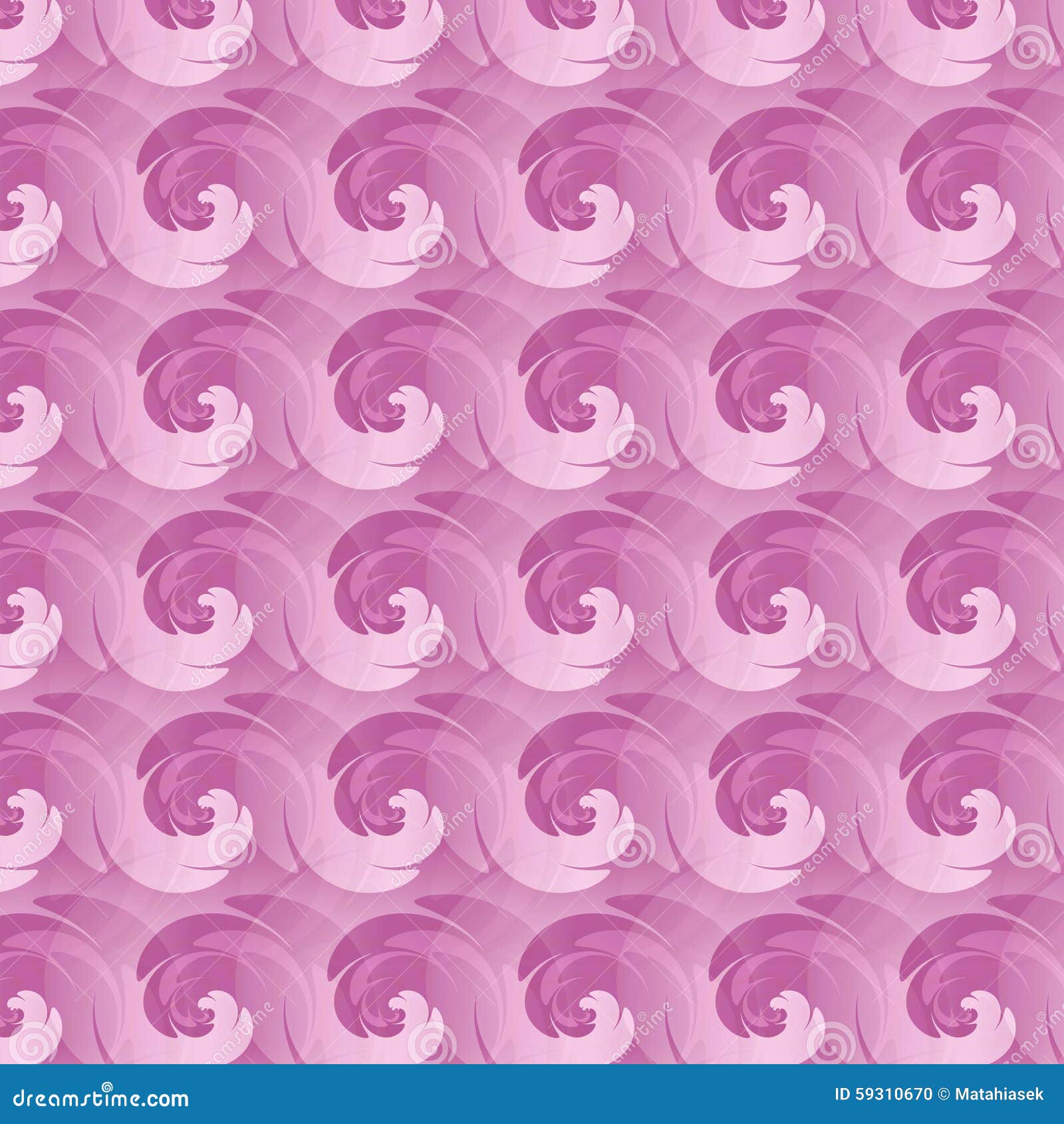 Seamless Pattern with Abstract Swirl Stock Illustration - Illustration ...