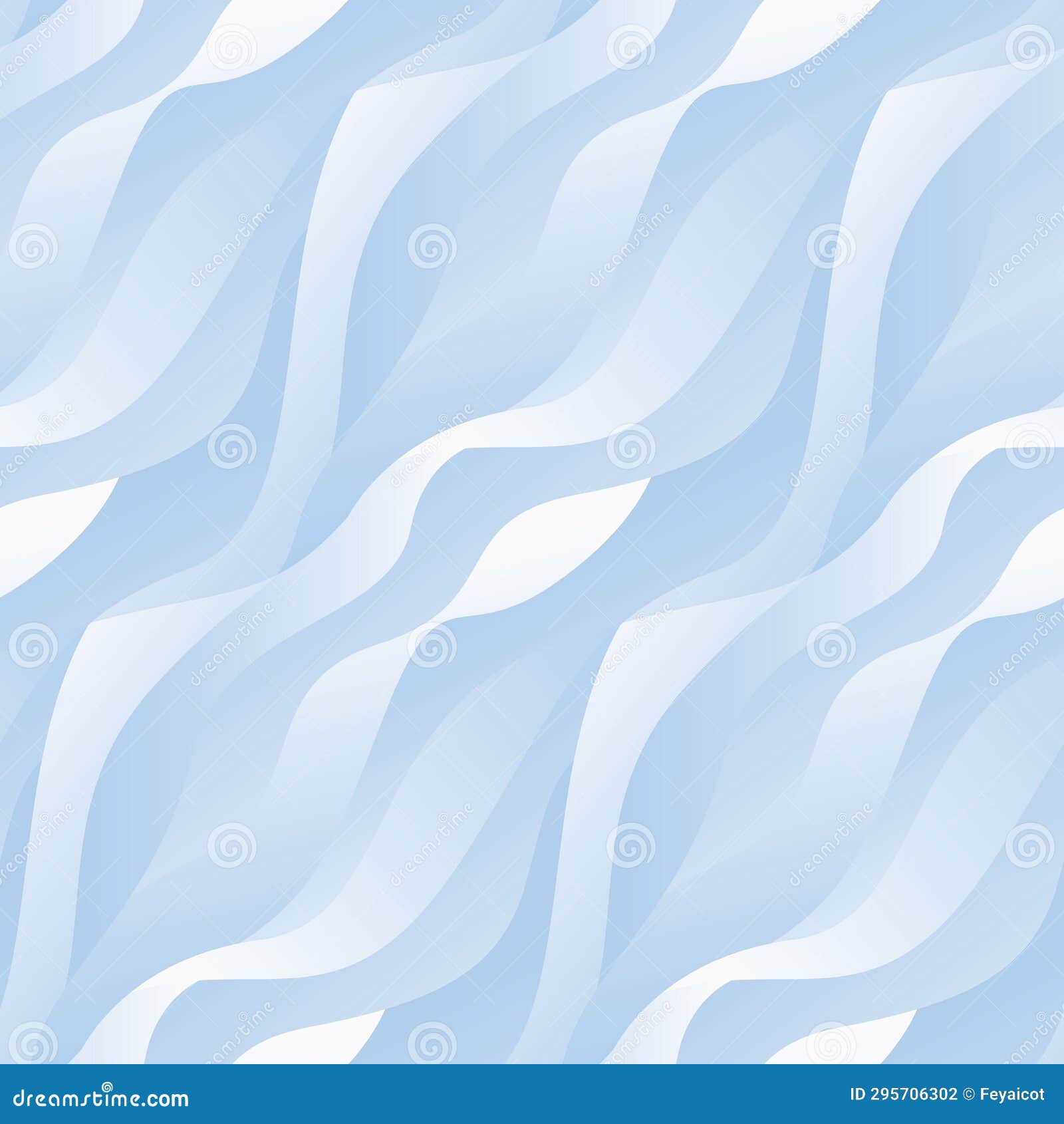 Seamless Pattern, Abstract White Background, Snow Waves Texture. Vector ...