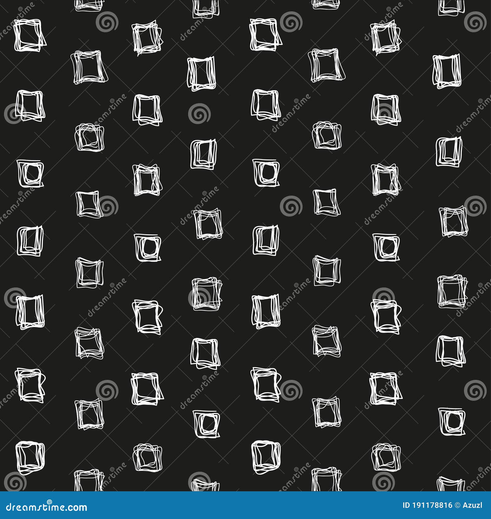 Seamless Pattern of Abstract White Squares of Thin Lines Stock Vector ...