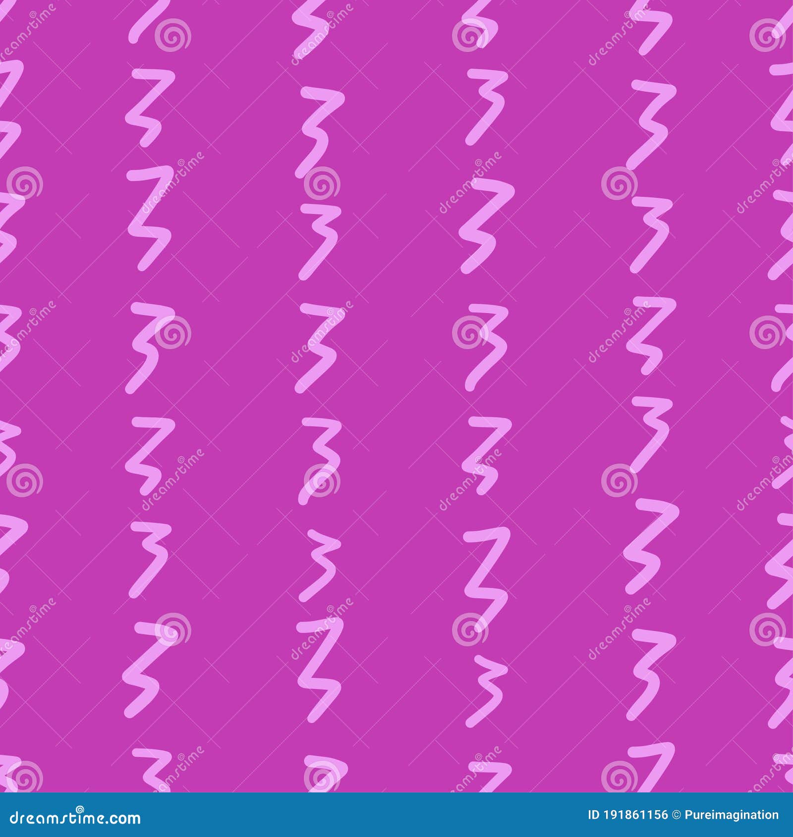 Seamless Pattern with Abstract Zig Zag Shapes on Purple Background ...