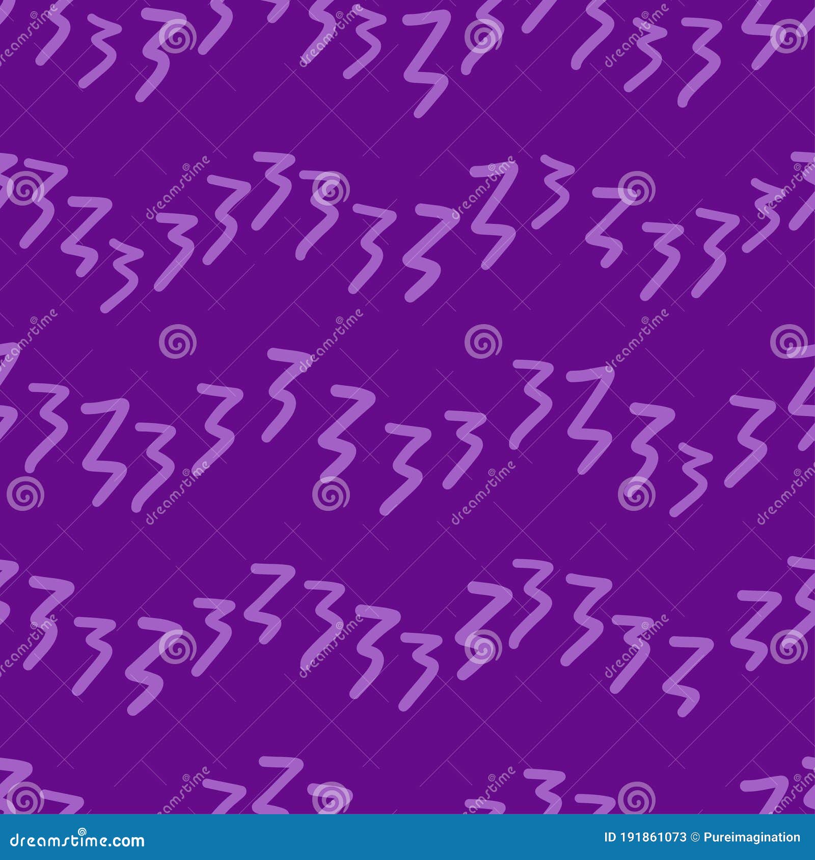 Seamless Pattern with Abstract Zig Zag Shapes on Purple Background ...