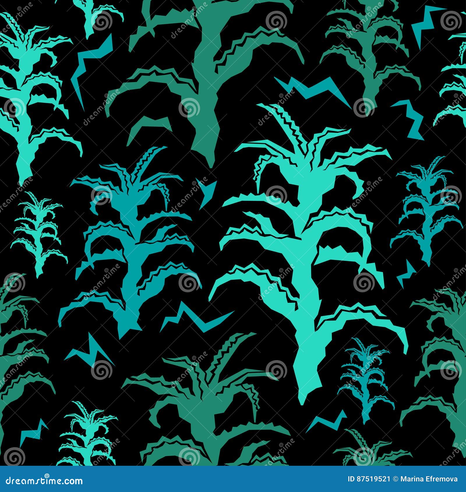 Seamless Pattern with Agave. Stock Vector - Illustration of fabric ...