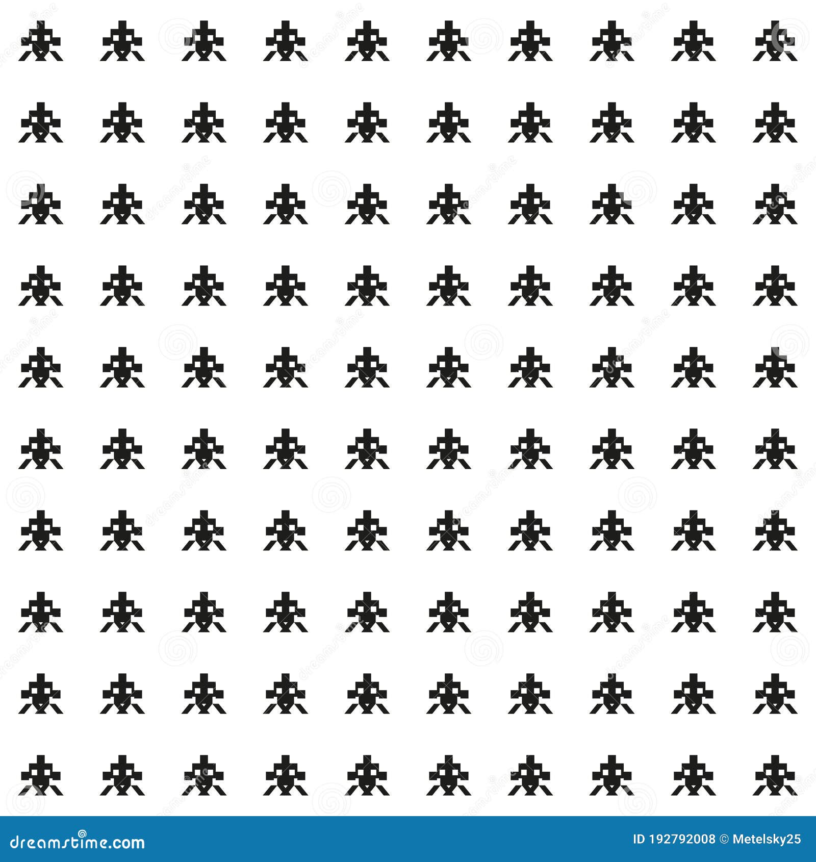 Pixel Art Aliens. Alien Planet Surface Texture Seamless Tile Backdrop ...