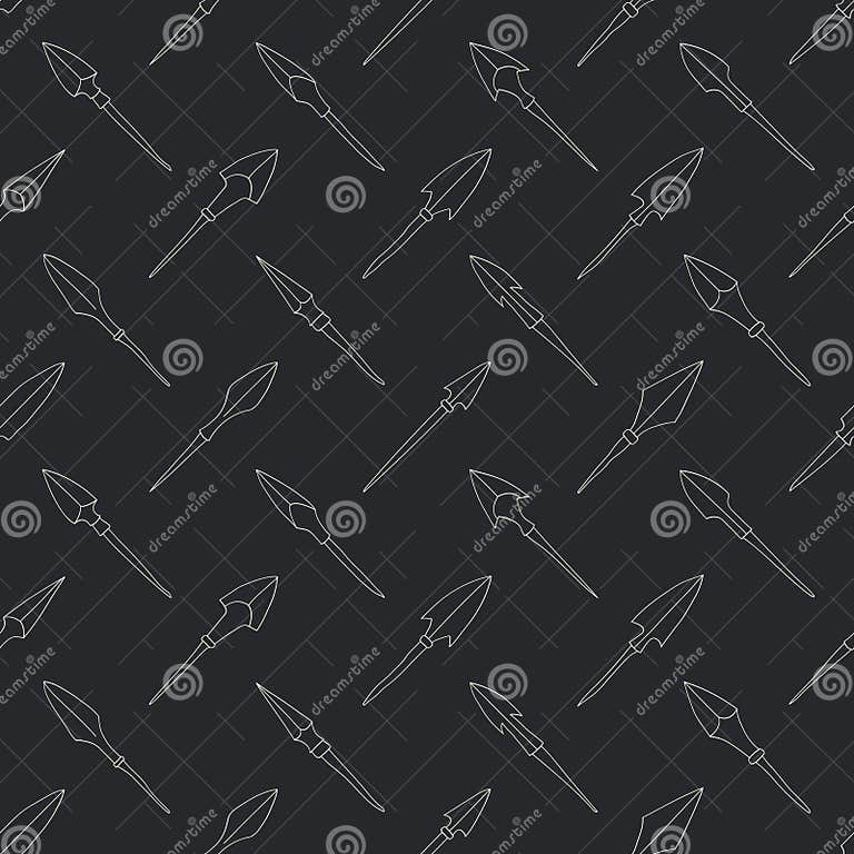 Seamless Pattern with Ancient Egyptian Symbol Winged SunSeamless Pattern with Ancient Arrowheads ...