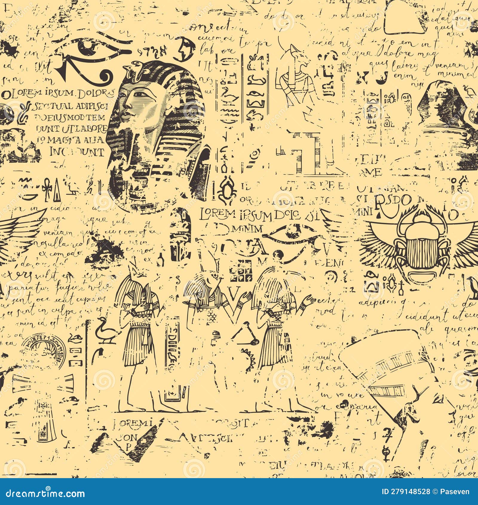 Egypt Theme Patterns Royalty-Free Stock Photo | CartoonDealer.com ...