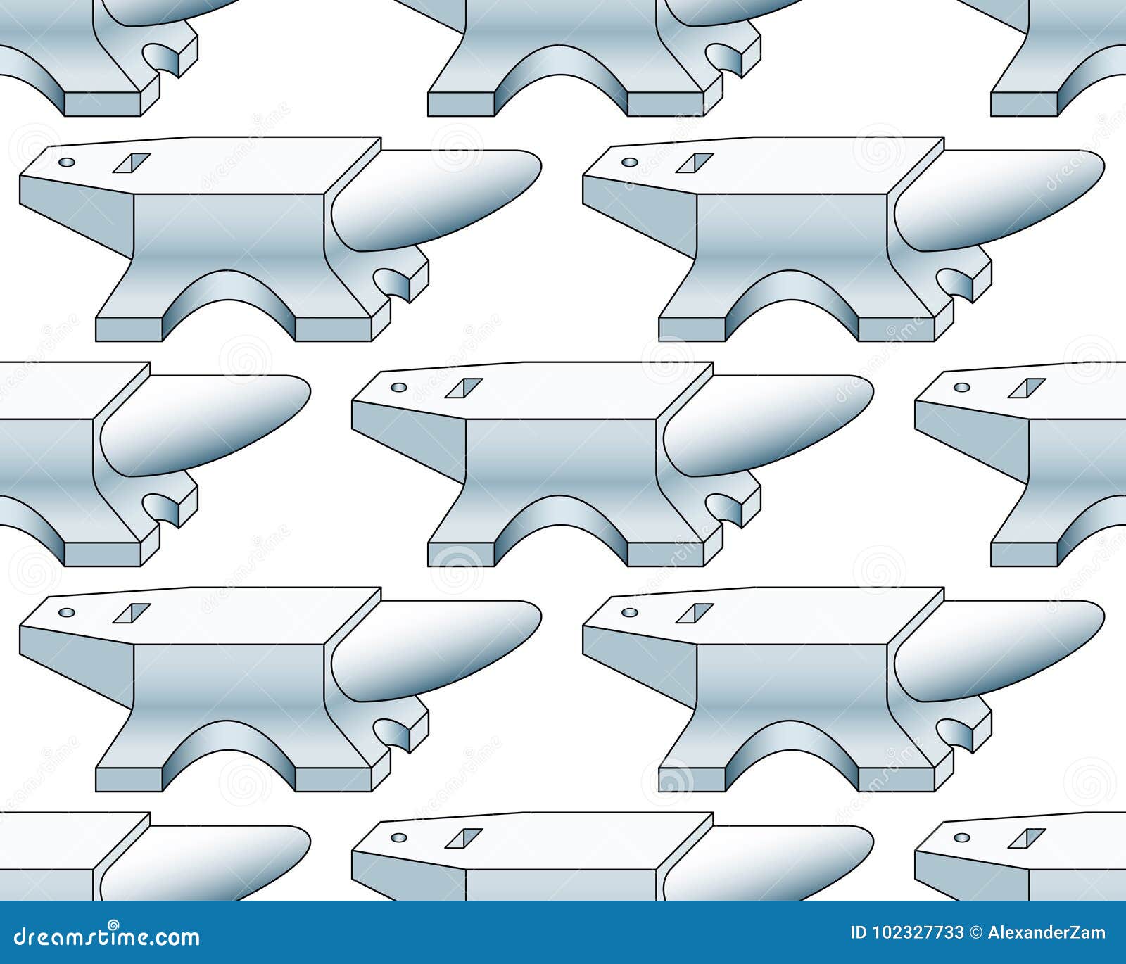 Anvil tool pattern stock vector. Illustration of craft - 102327733