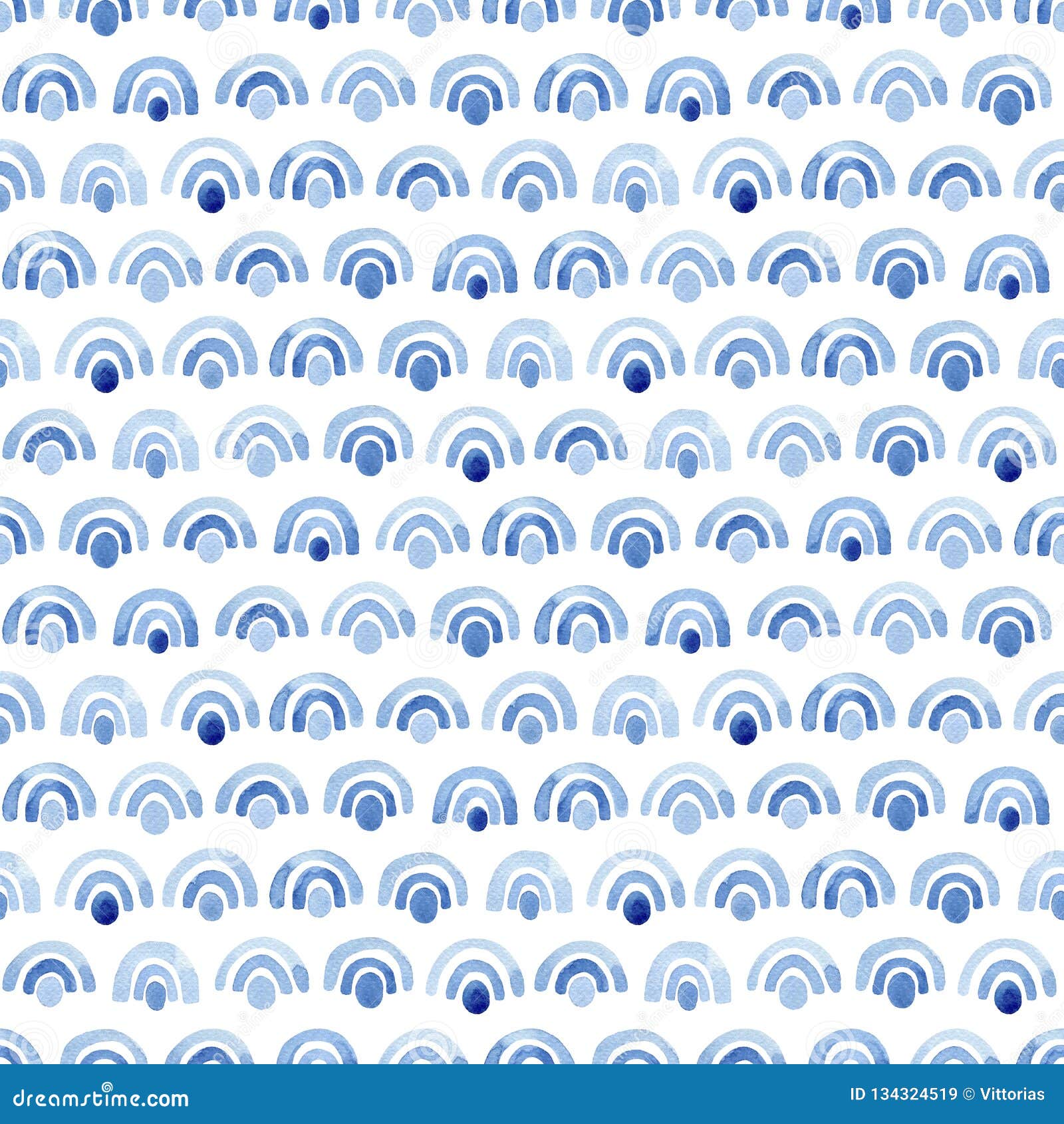 Seamless Pattern with Arches and Dots Stock Illustration - Illustration ...