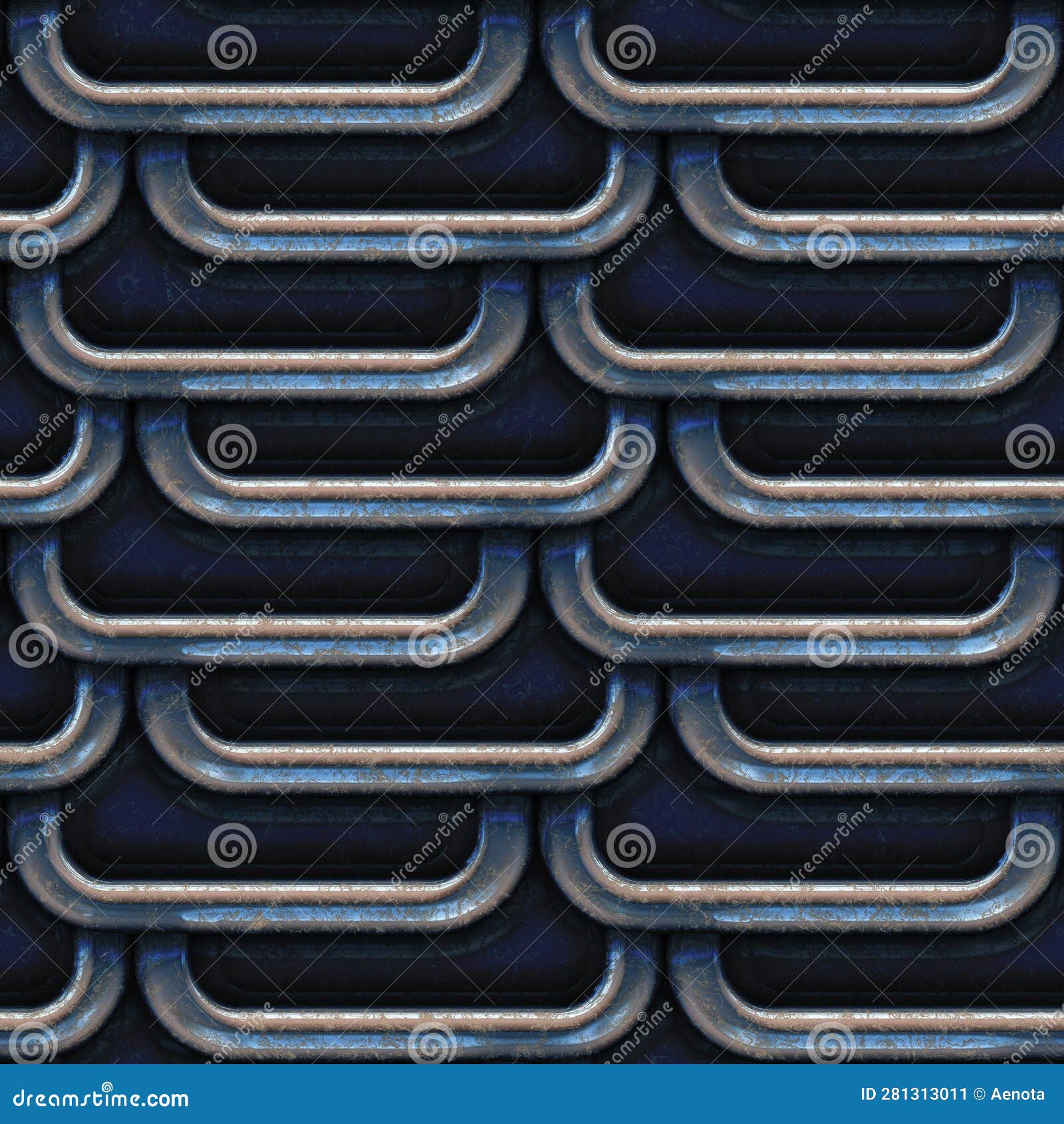 Seamless Pattern of Armour Scale Stock Illustration - Illustration of ...