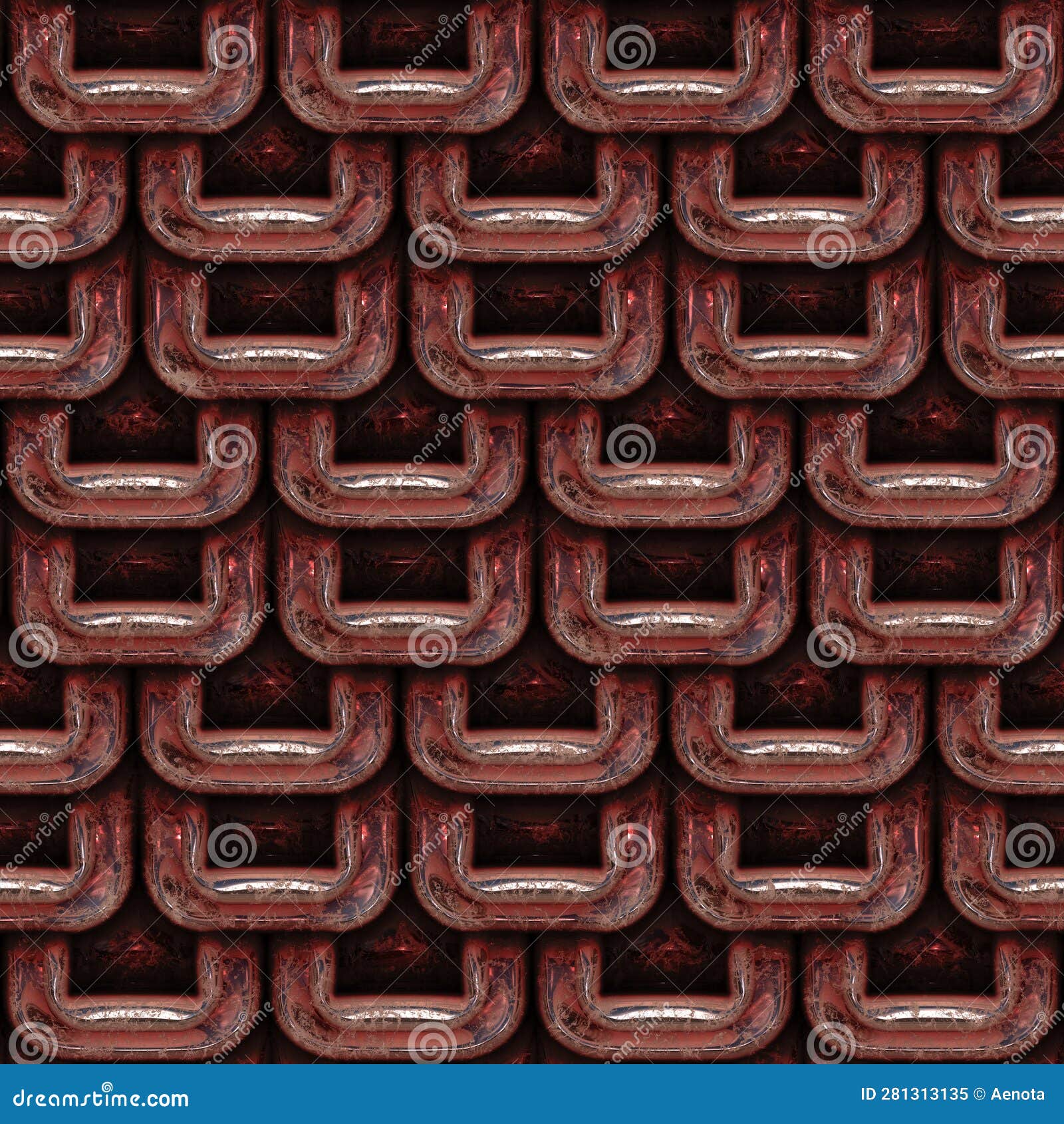 Seamless Pattern of Armour Scale Stock Illustration - Illustration of ...