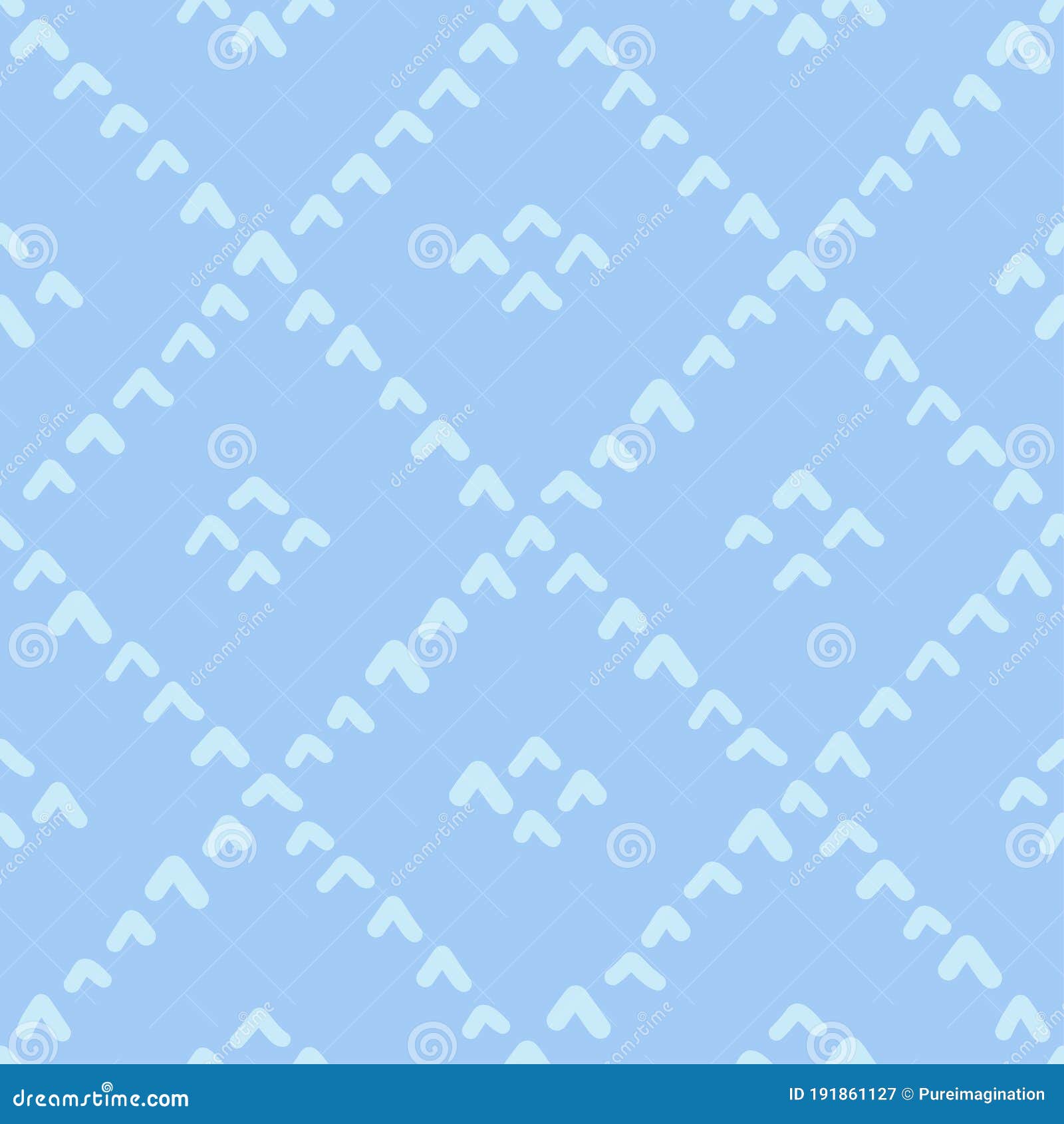 Seamless Pattern with Arrow Shapes on Blue Background, Vector Stock ...