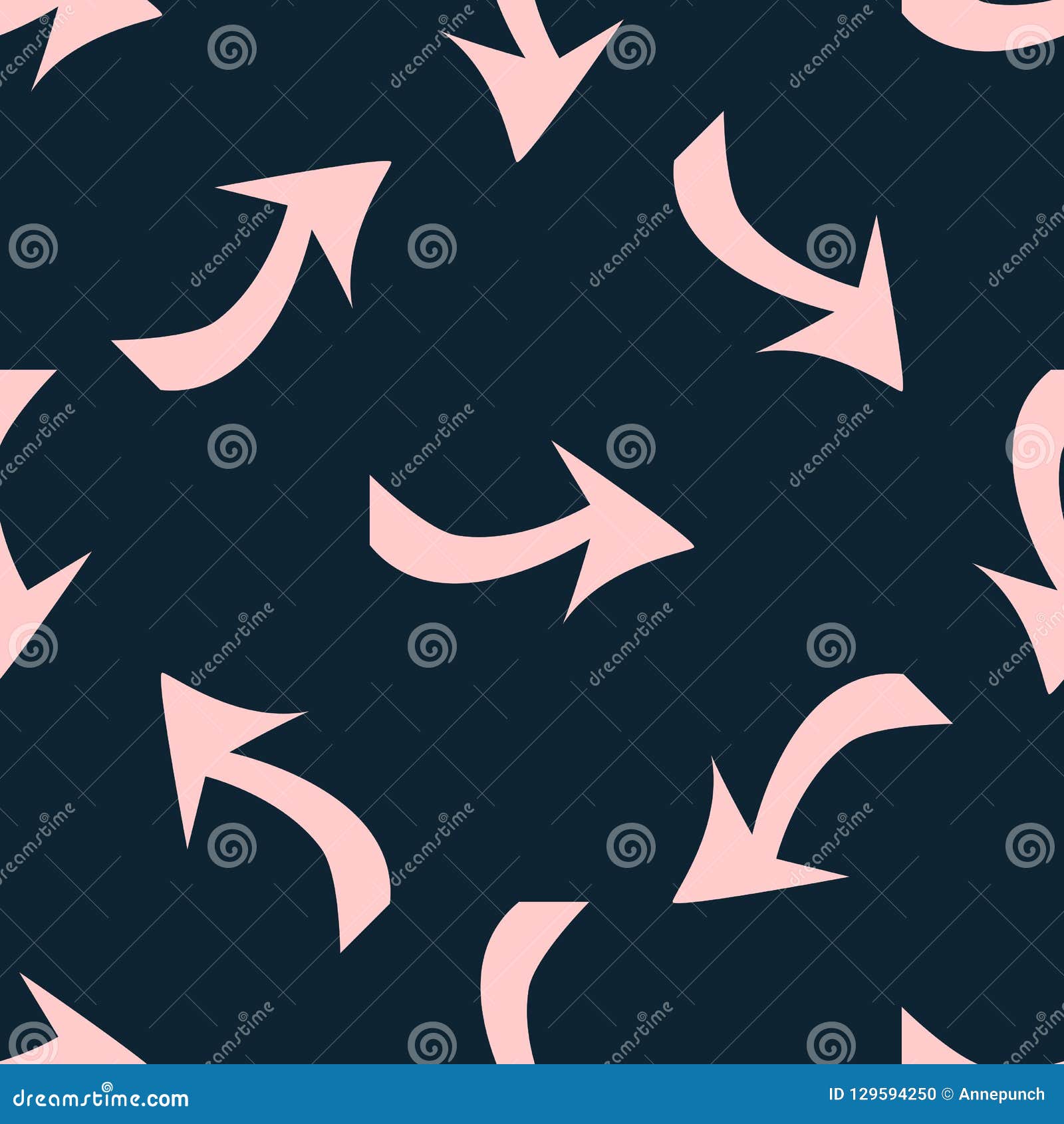 Seamless Pattern with Arrows. Repeating Girl Print Stock Vector ...