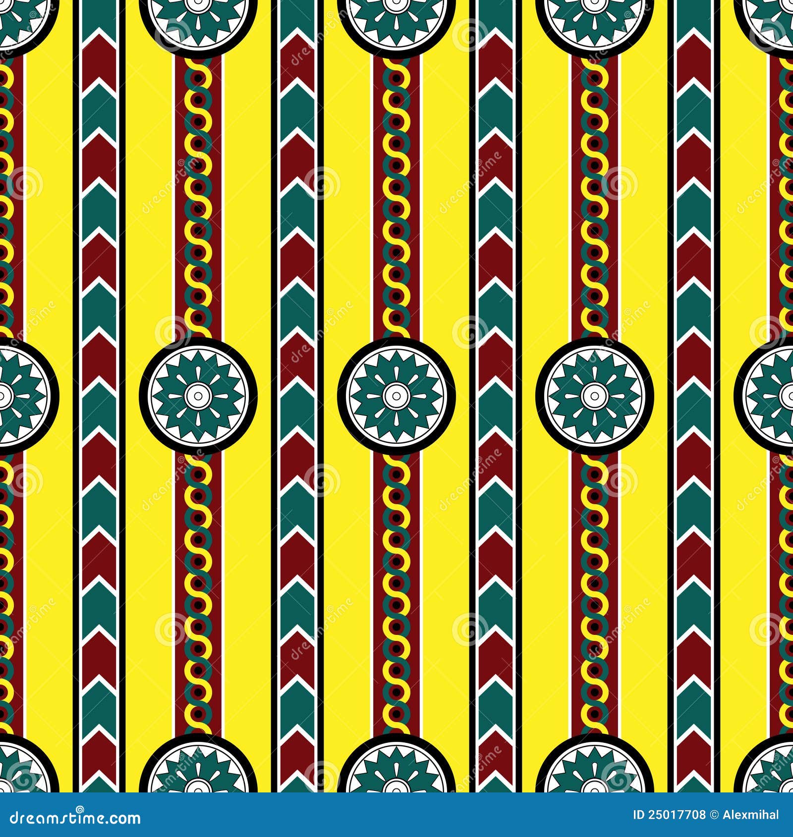 Seamless pattern assiria stock vector. Illustration of design - 25017708