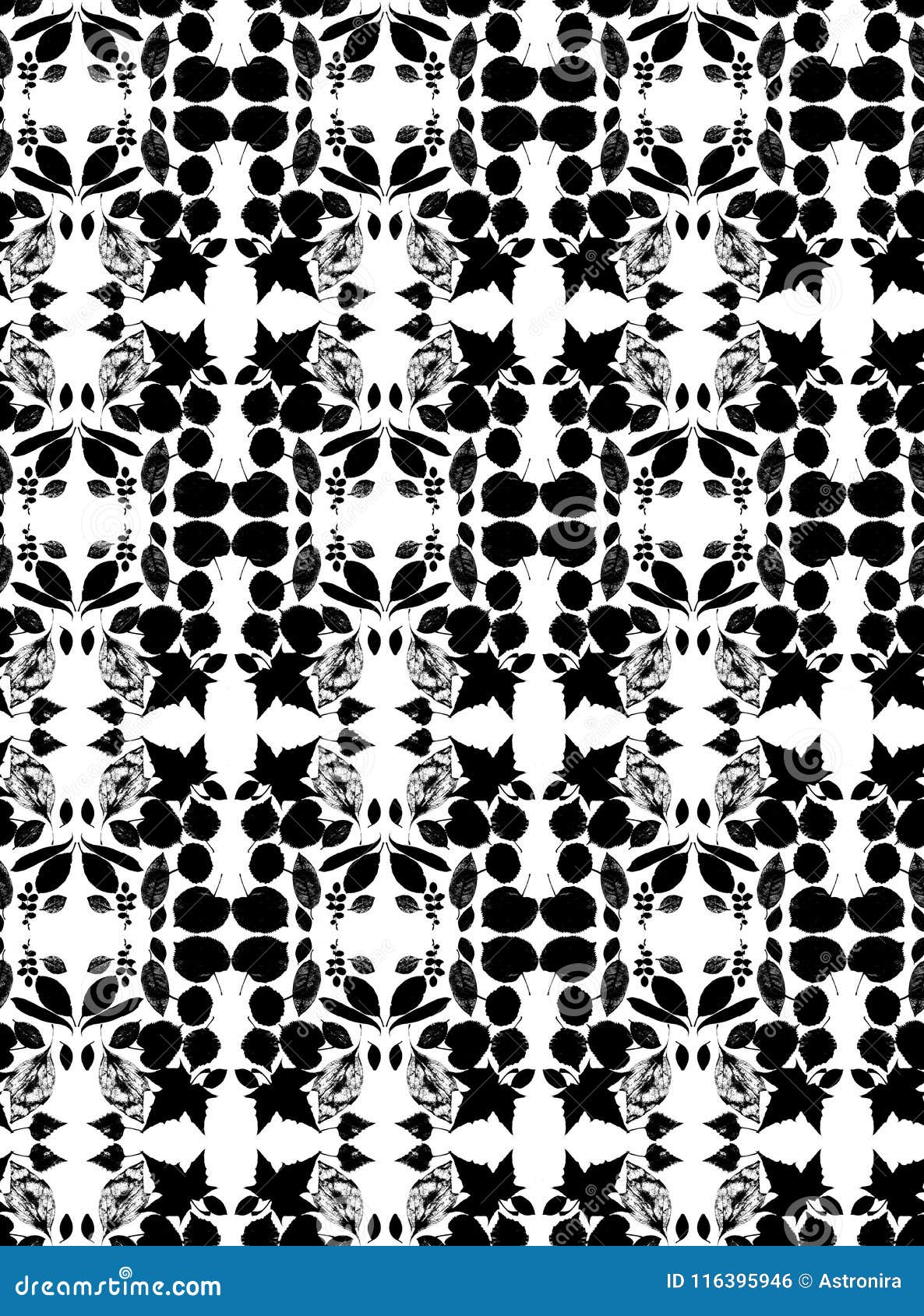 Seamless Pattern with Autumn Leaf Silhouettes Stock Photo ... Seamless Pattern with Autumn Leaf Silhouettes Stock Photo ...
