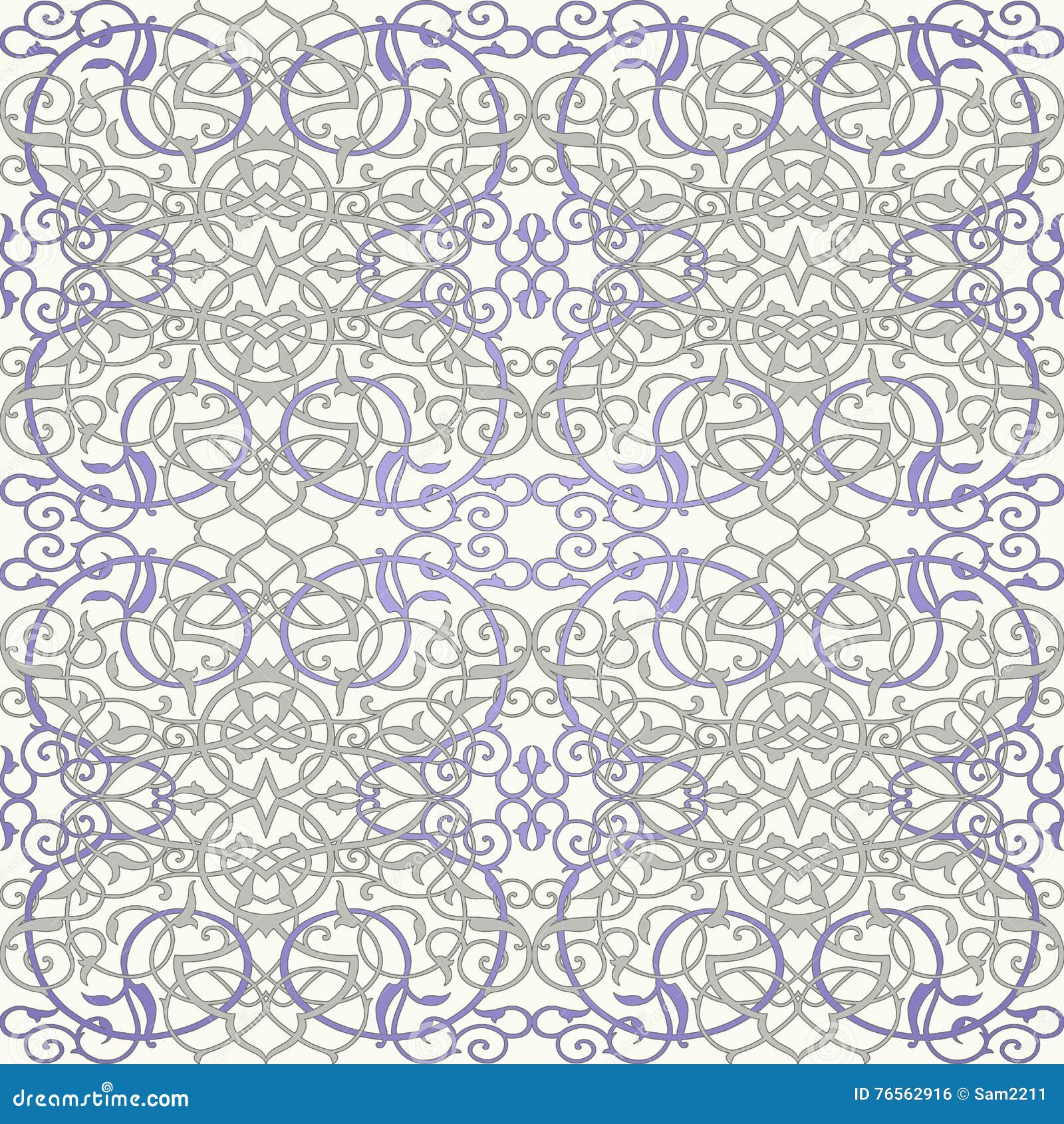 Seamless Pattern Background in Arabian Style. Stock Vector ...