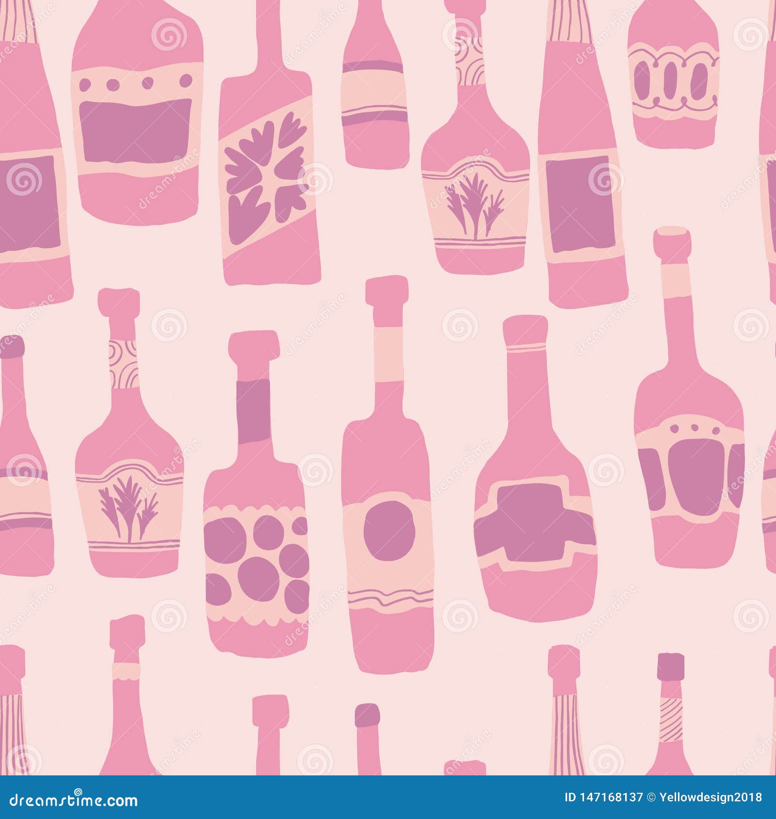 Seamless Pattern Background with Bar Bottles Backdrop Stock ...