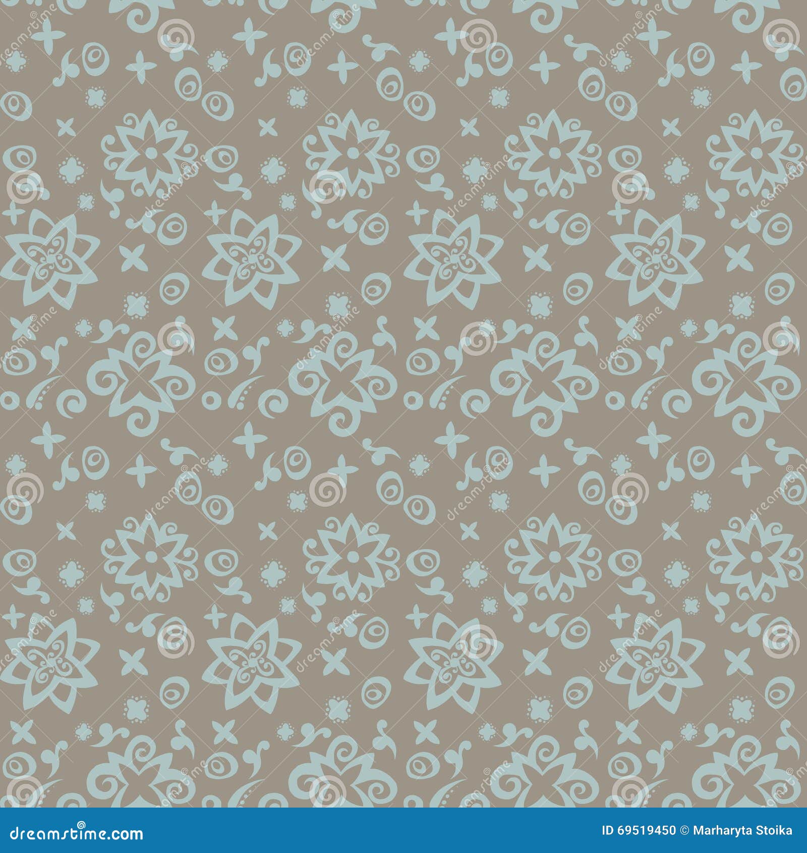 Seamless Pattern Background Beige and Blue. Stock Vector - Illustration ...