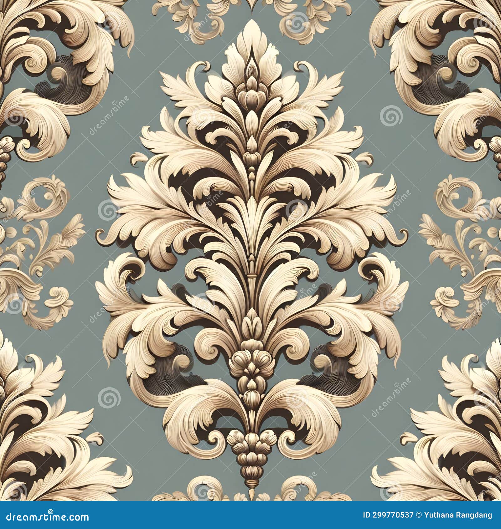Seamless Pattern Background. Classical Luxury Old Fashioned Stock Image ...