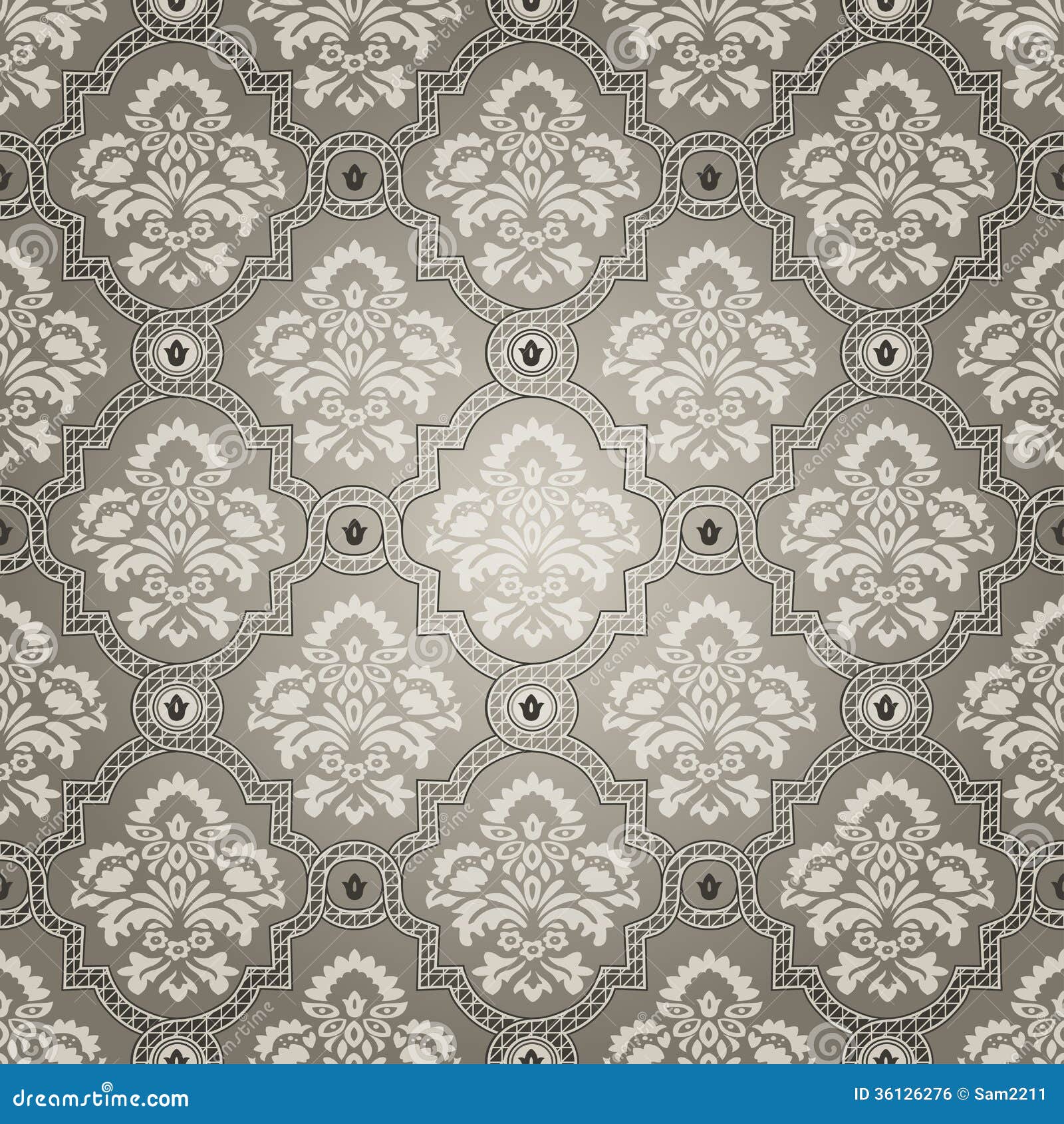 Seamless Pattern Background.Damask Wallpaper. Stock Vector ...