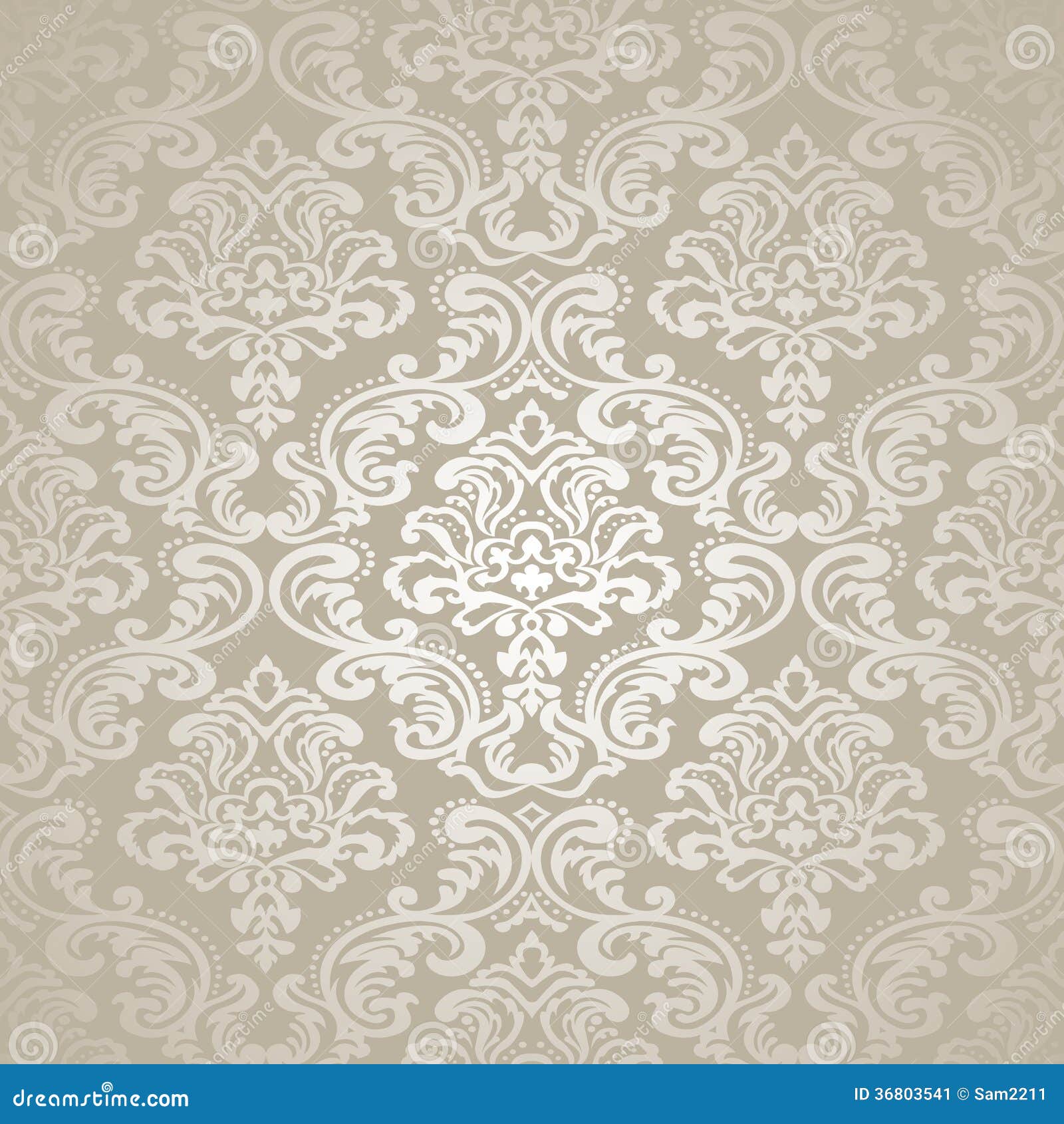 Seamless Pattern Background.Damask Wallpaper. Stock Vector ...