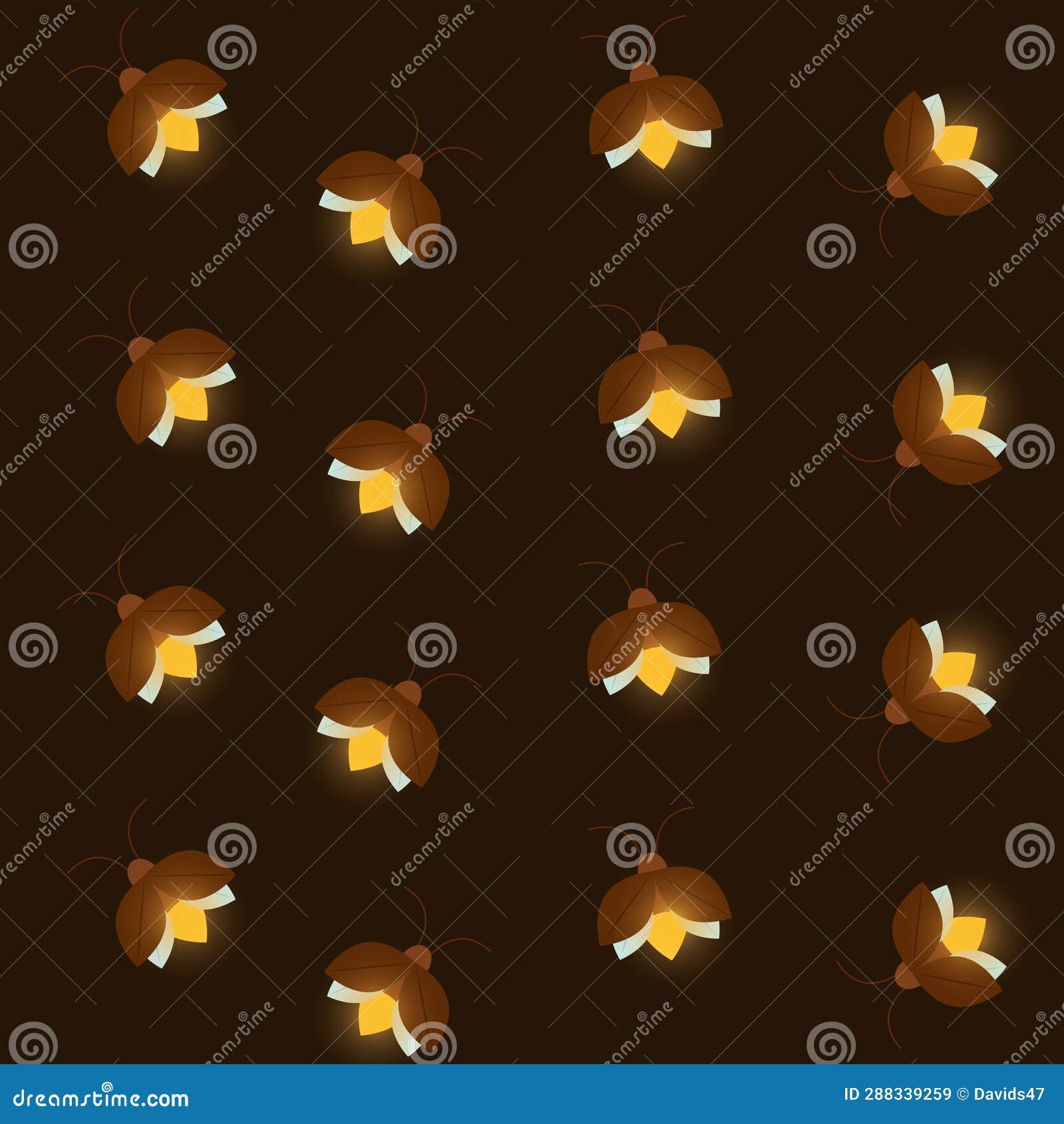 Firefly Insect Cartoon Illustration Isolated On White Background ...