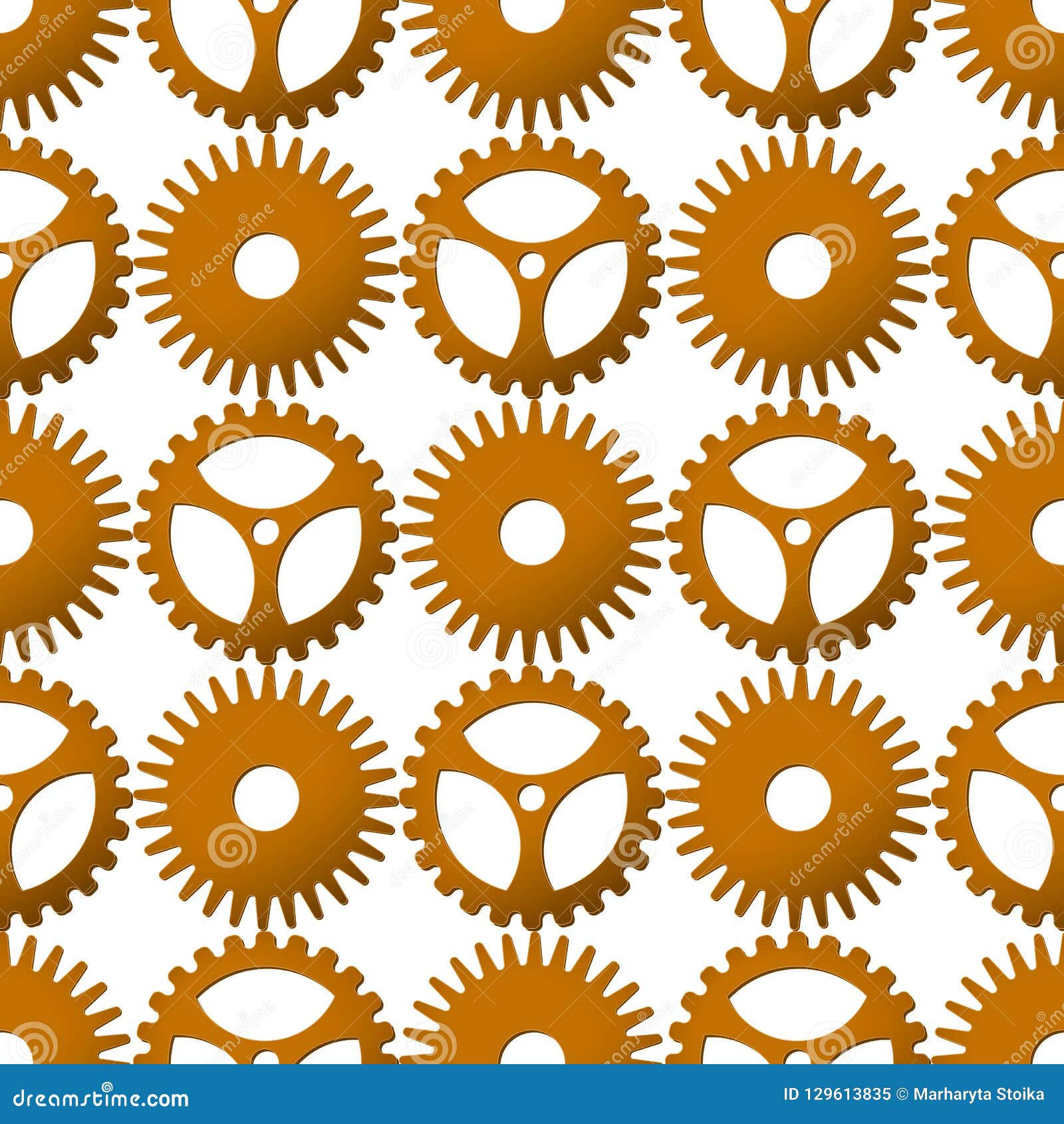 Seamless Pattern Background with Gears. Stock Vector - Illustration of ...