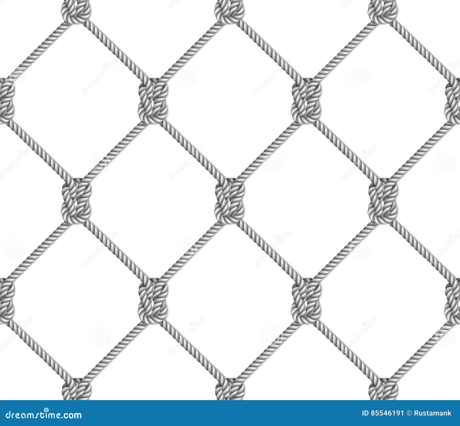 White Rope Woven Form Fishing Net Stock Illustrations – 4 White Rope ...