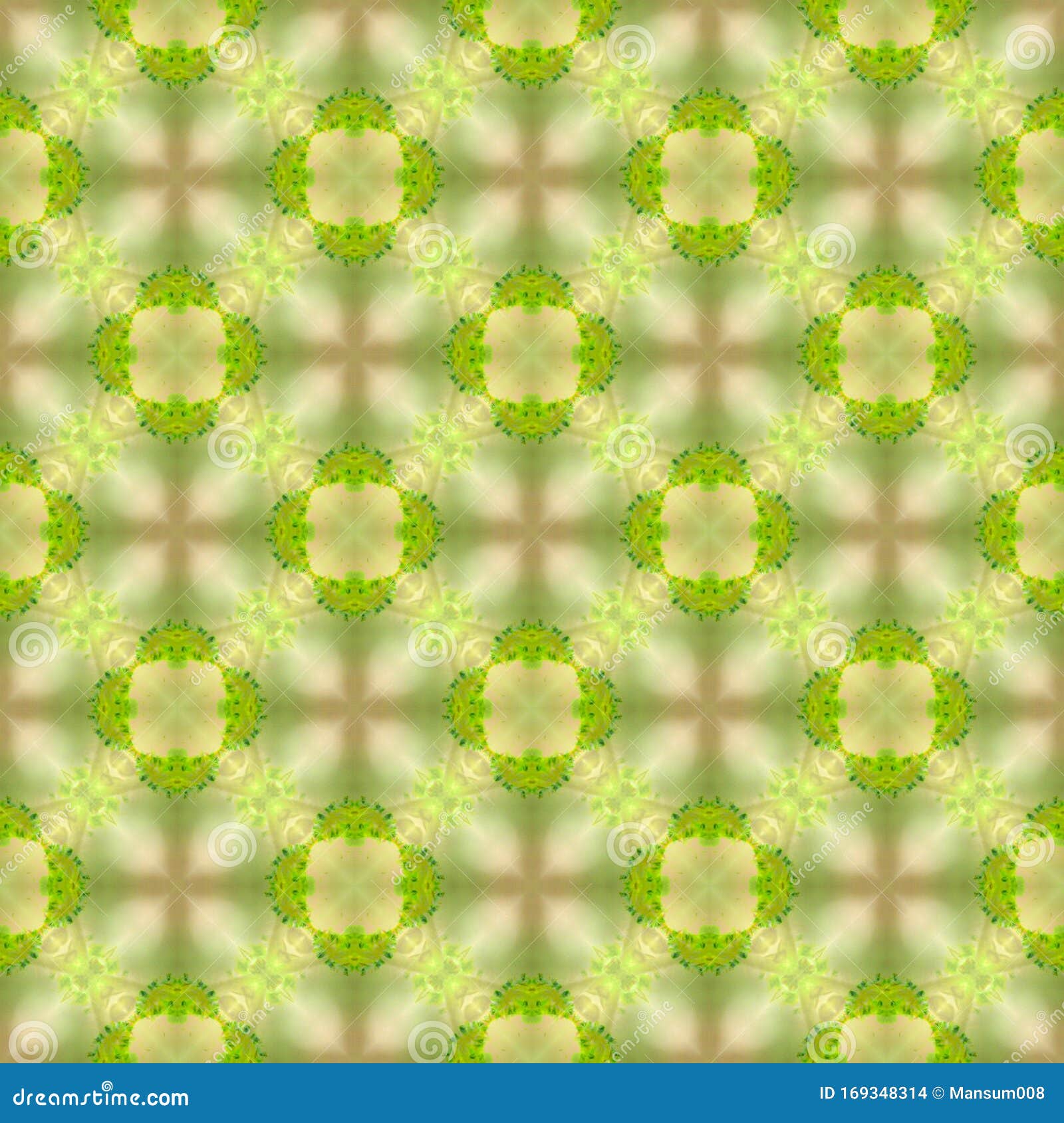 Seamless Pattern Background of Green Color Stock Illustration ...