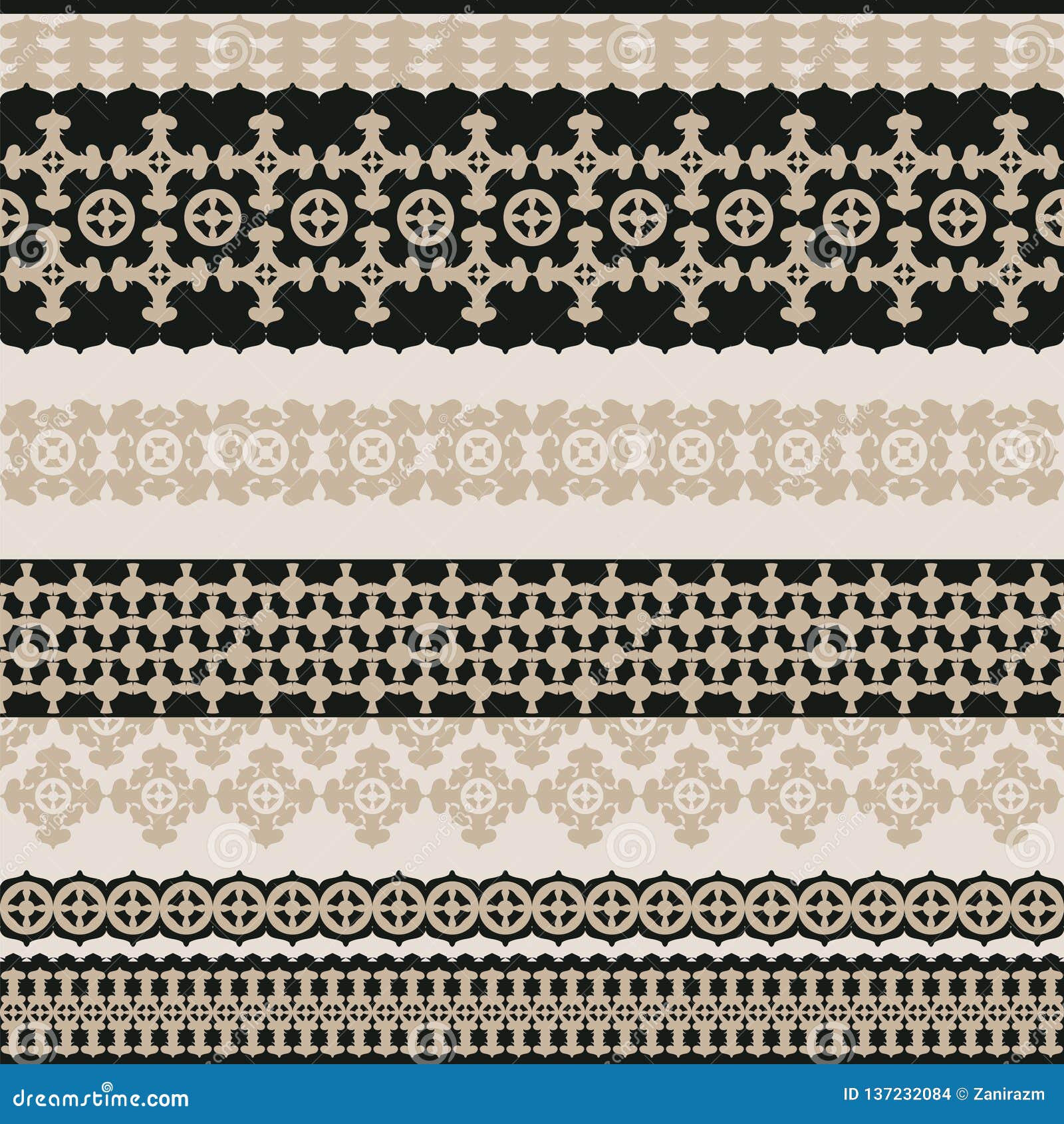 Seamless Pattern Background of Heraldic Crosses in Medieval Style Stock ...