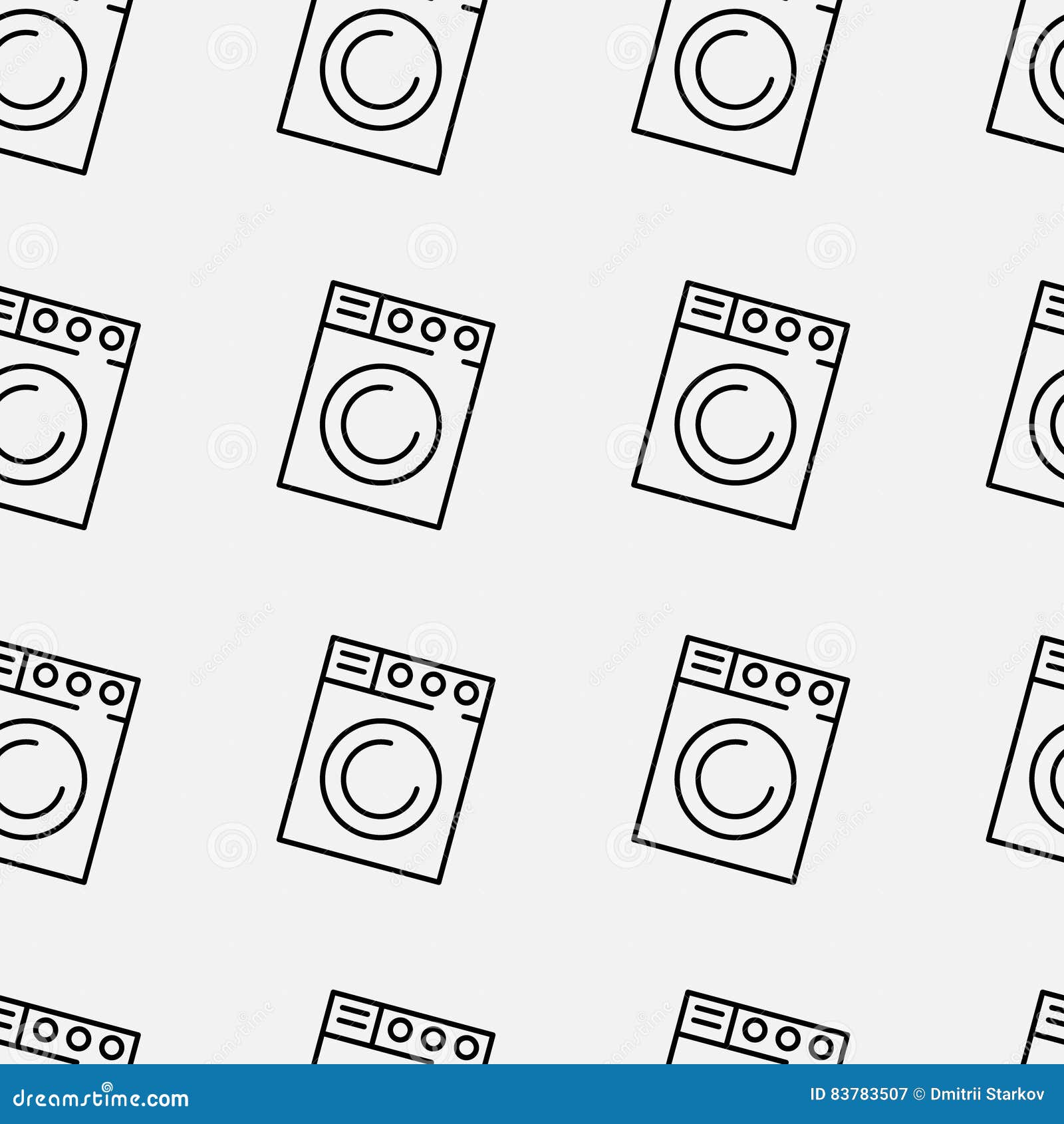 Seamless Pattern Background with Laundry Elements Stock Vector ...