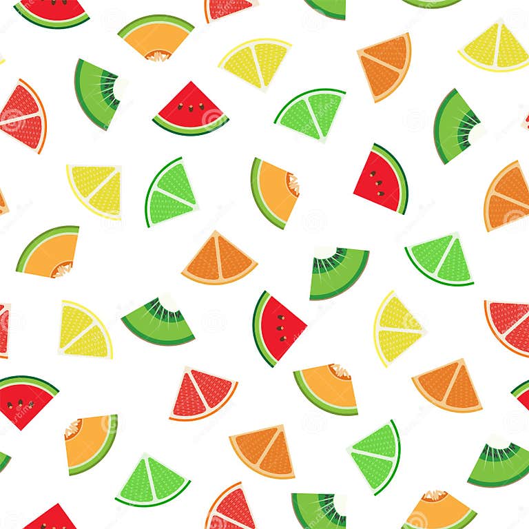 Seamless Pattern Background of Mix Fruit Graphic. Stock Vector ...