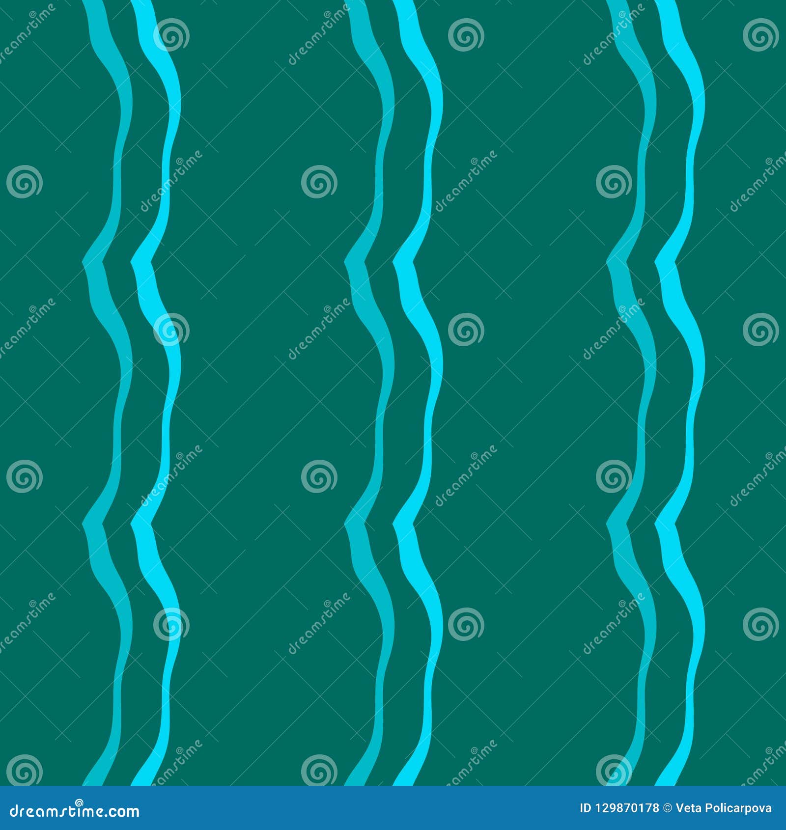 Seamless Pattern Background with Multi-colored Wavy Lines. Stock ...