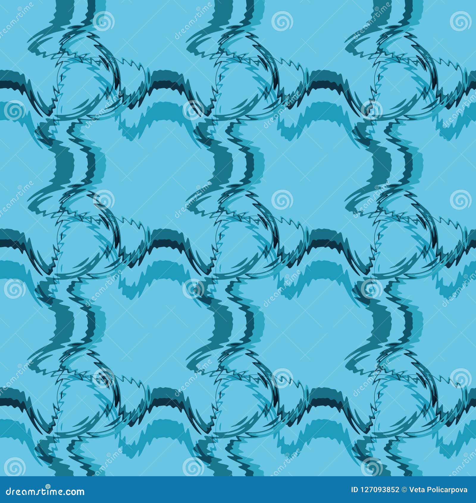 Seamless Pattern Background With Multi-colored Wavy Lines. Stock ...