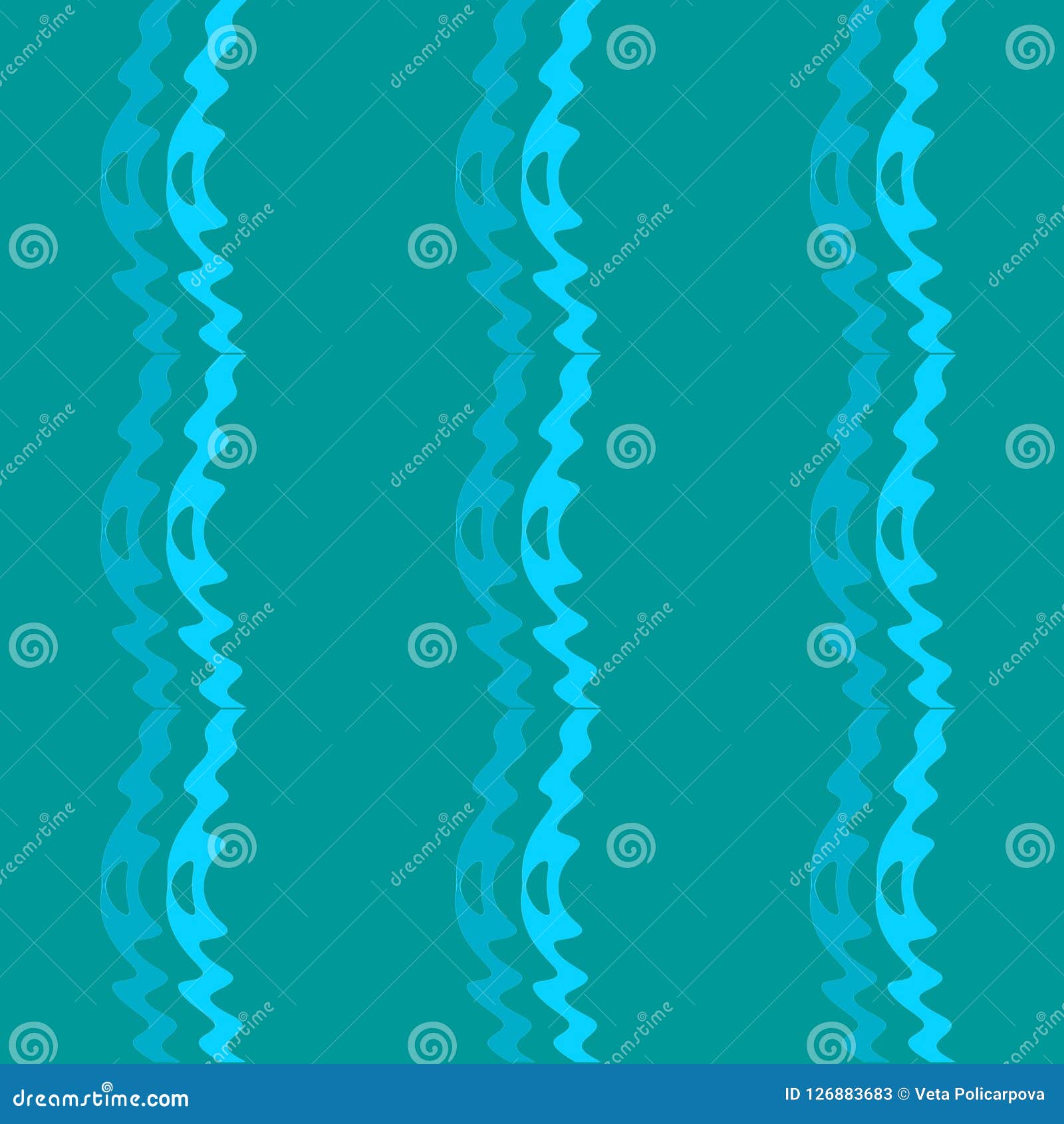 Seamless Pattern Background with Multi-colored Wavy Lines. Stock ...