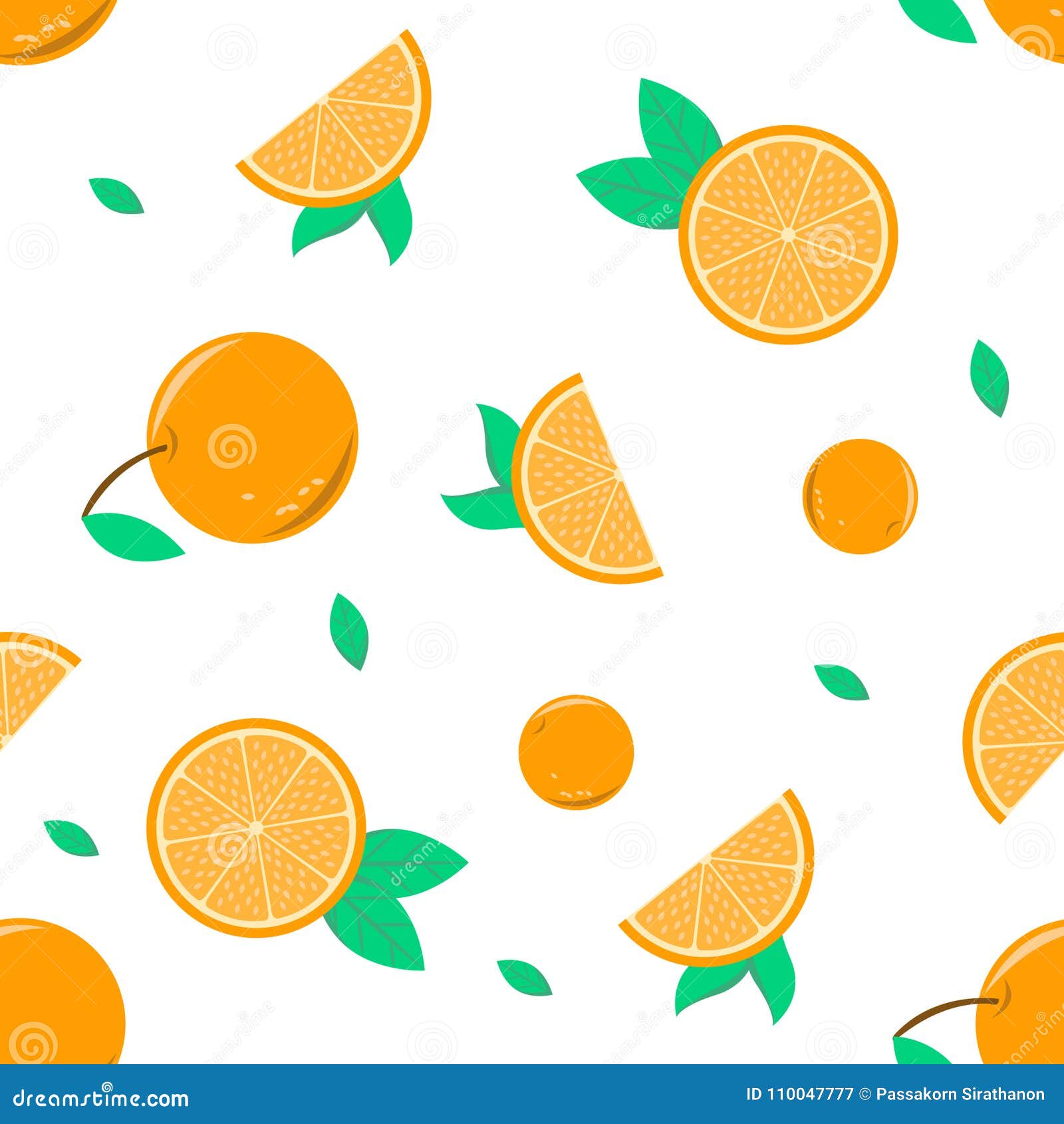 Seamless Pattern Background with the Orange Vector for Another Artwork ...
