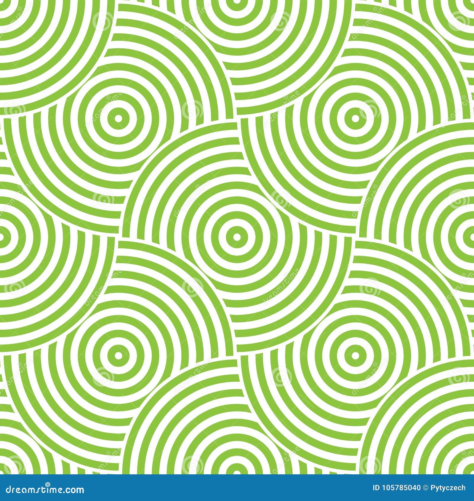 Seamless Pattern Background Ornament Of Striped Concentric Circles