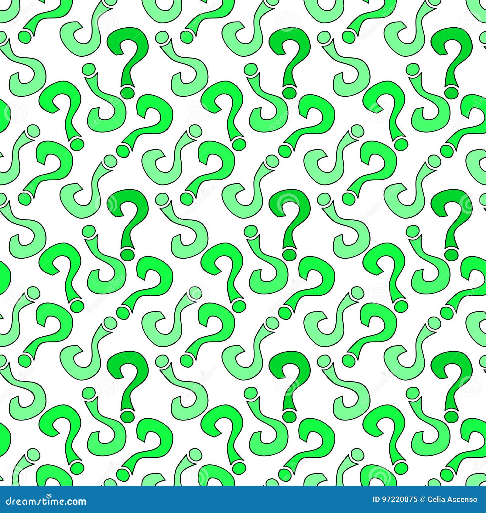 Quiz Question Marks Seamless Background Stock Illustration ...