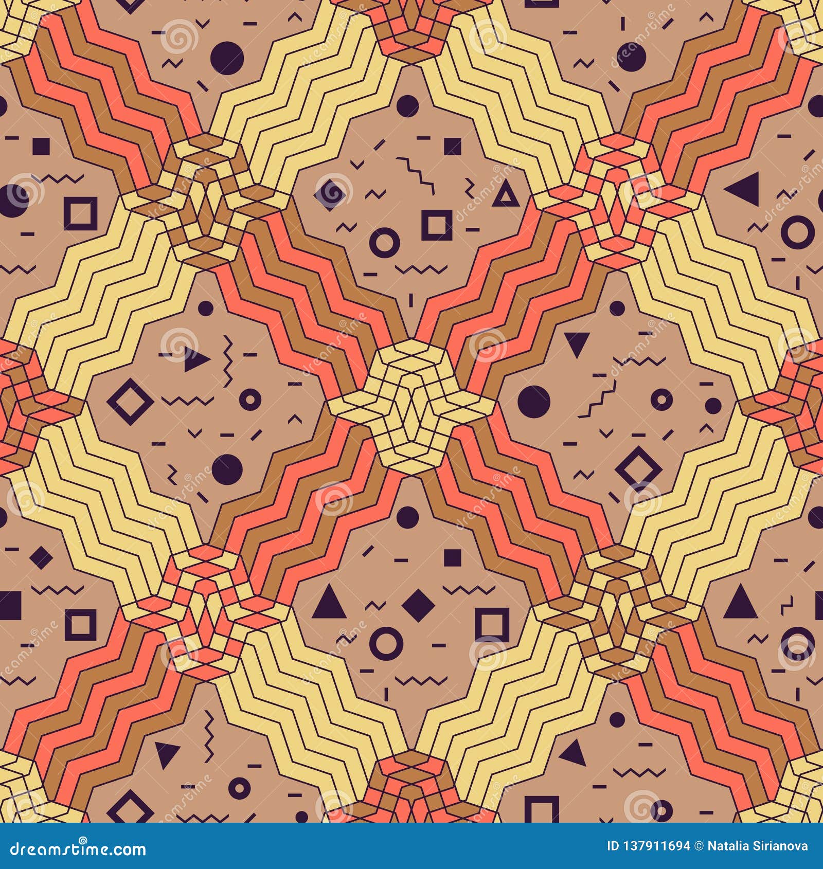 Vector Seamless Pattern, Paper Print and Website Backdrop. Stock Vector ...