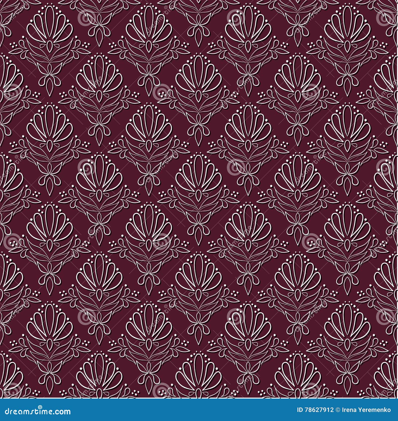 Seamless Pattern Background with Shadow. Elegant Vintage Luxury Texture ...