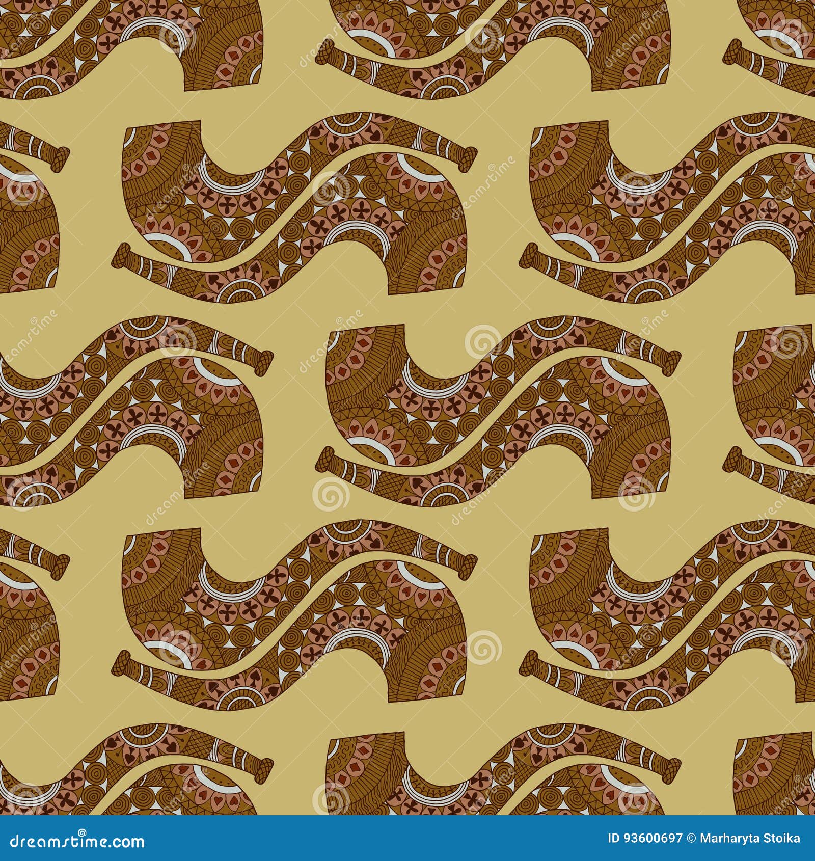 Zen Tangle Smoking Pipe Vector Illustration. Zentangle Briar For Smoke ...