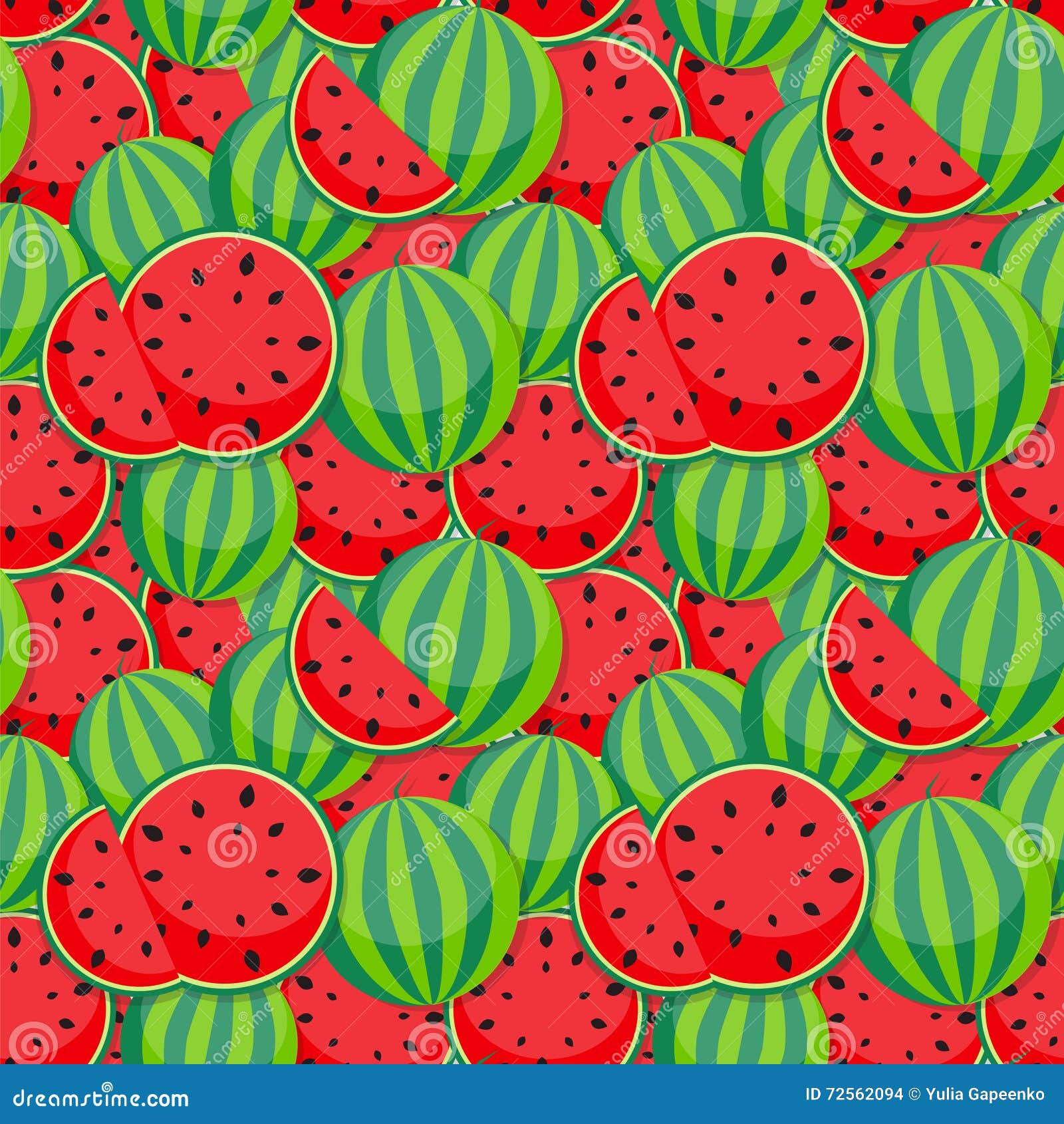 Seamless Pattern Background from Watermelon. Vector Illustration Stock ...