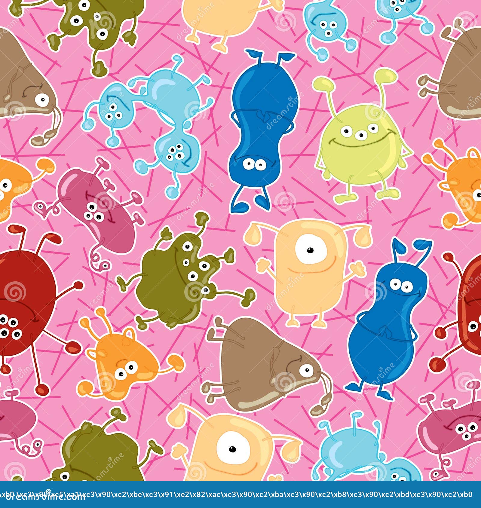 Seamless Pattern with Bacteria. Stock Vector - Illustration of medical ...