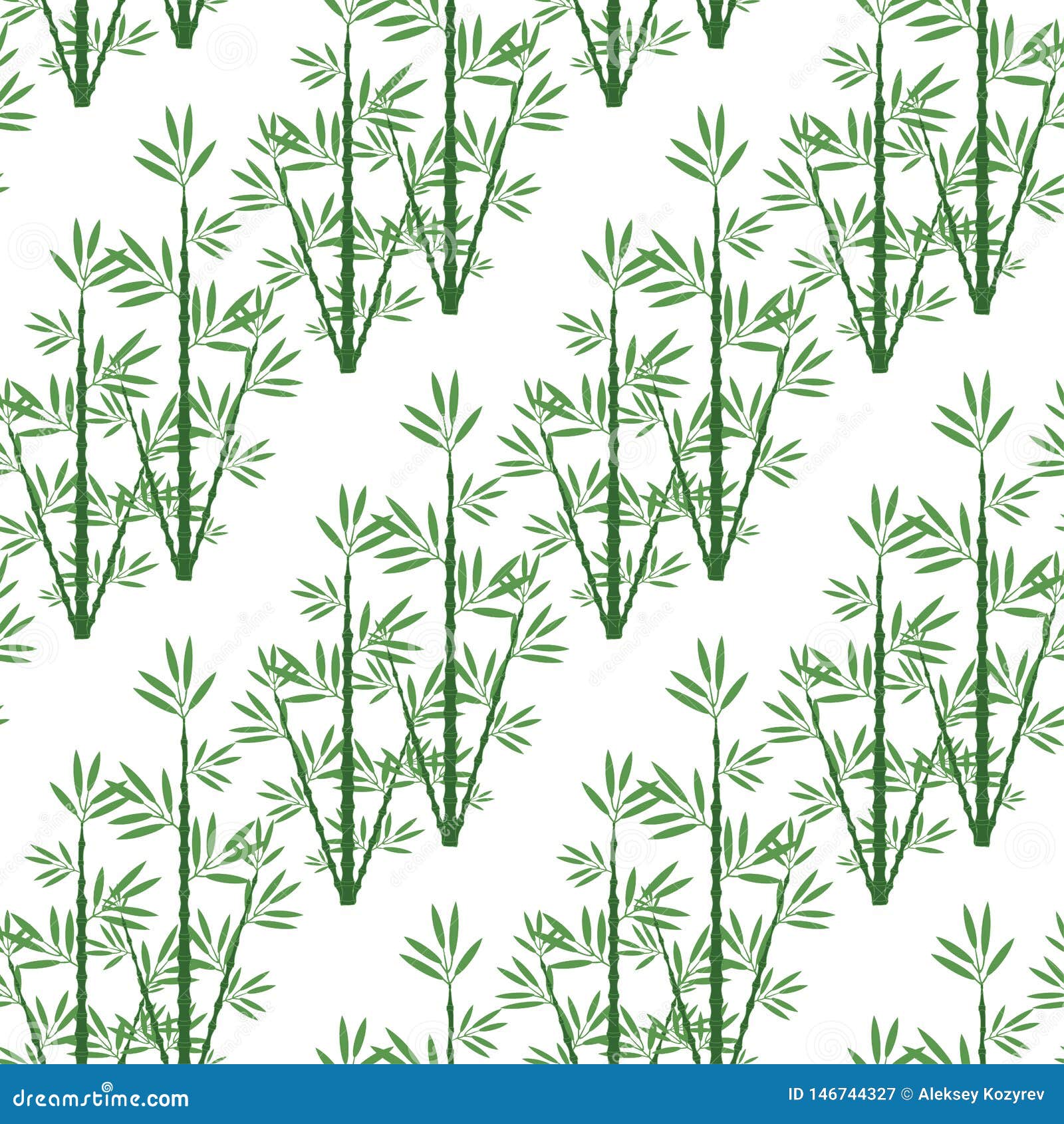 Seamless Pattern Bamboo for a Background Stock Vector - Illustration of ...