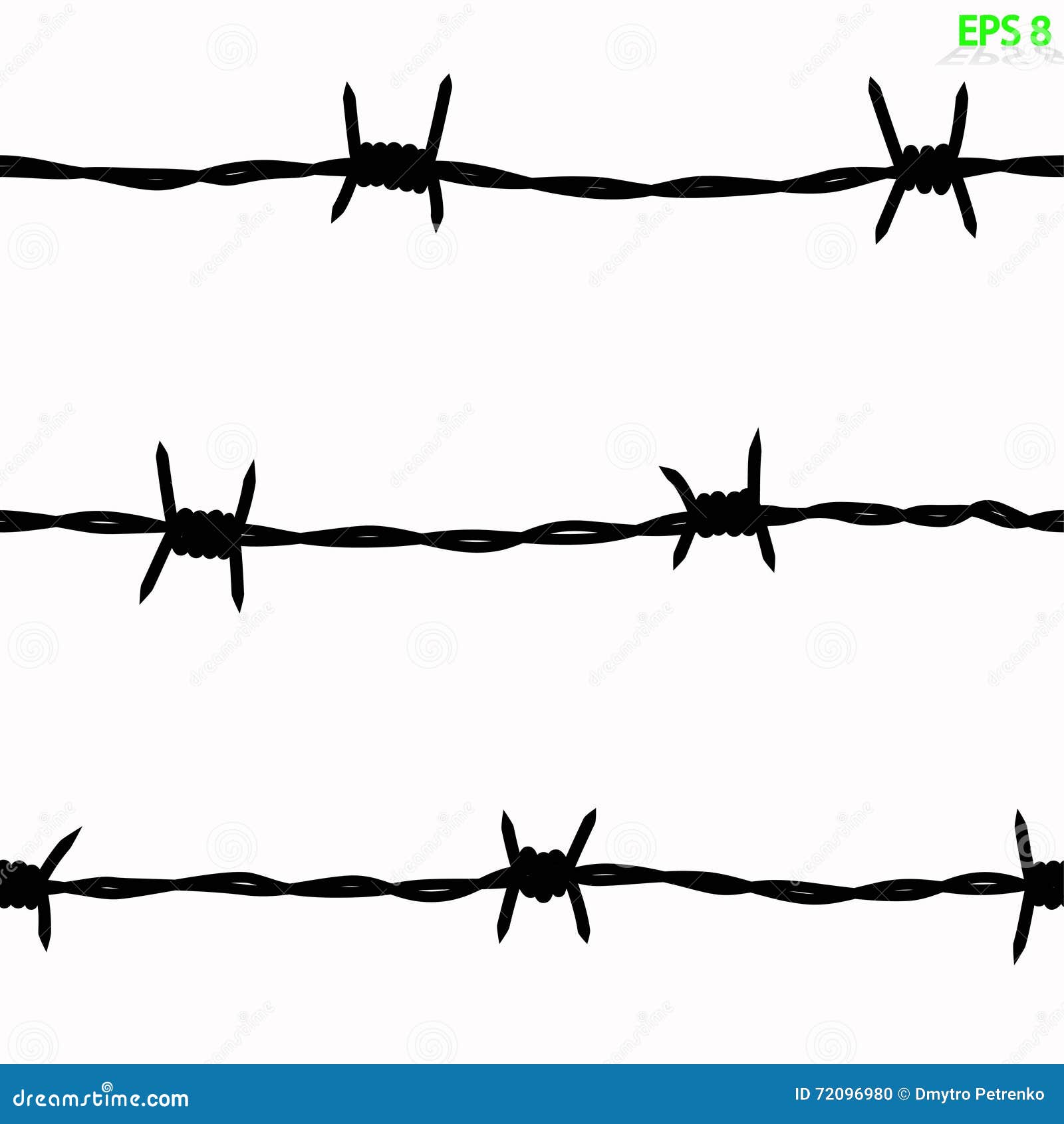 Pattern With Barbed Wire Cartoon Vector | CartoonDealer.com #67733623