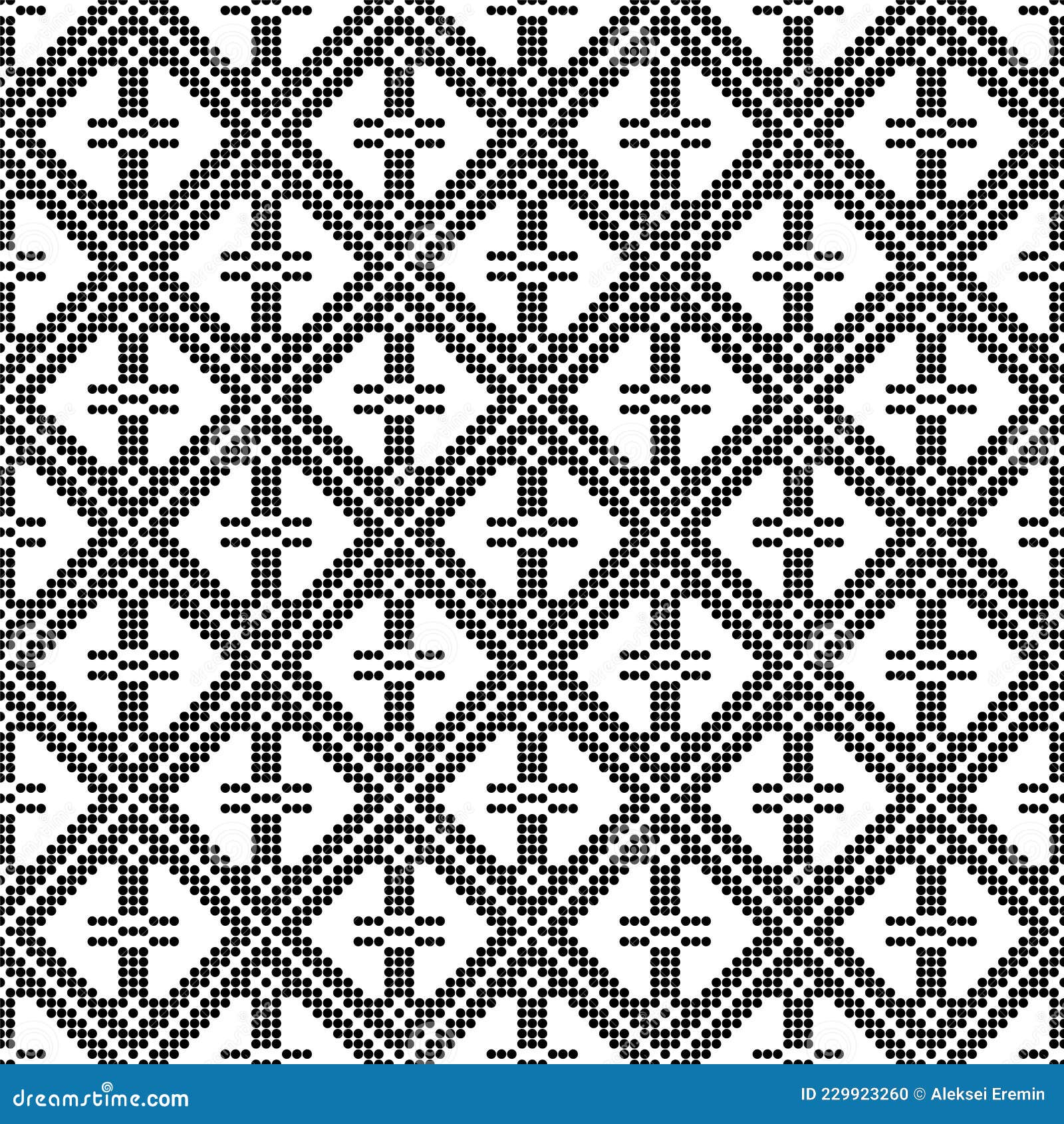 Seamless Pattern Based on Japanese Traditiolal Craft Kogin Stock Vector ...