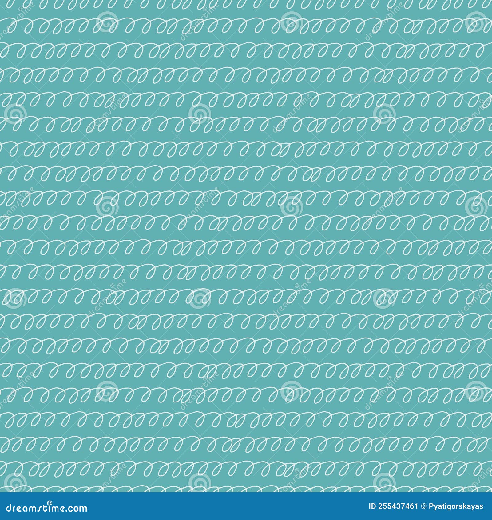 Seamless Pattern Based on Scribble Writing Imitation on Vibrant Blue ...