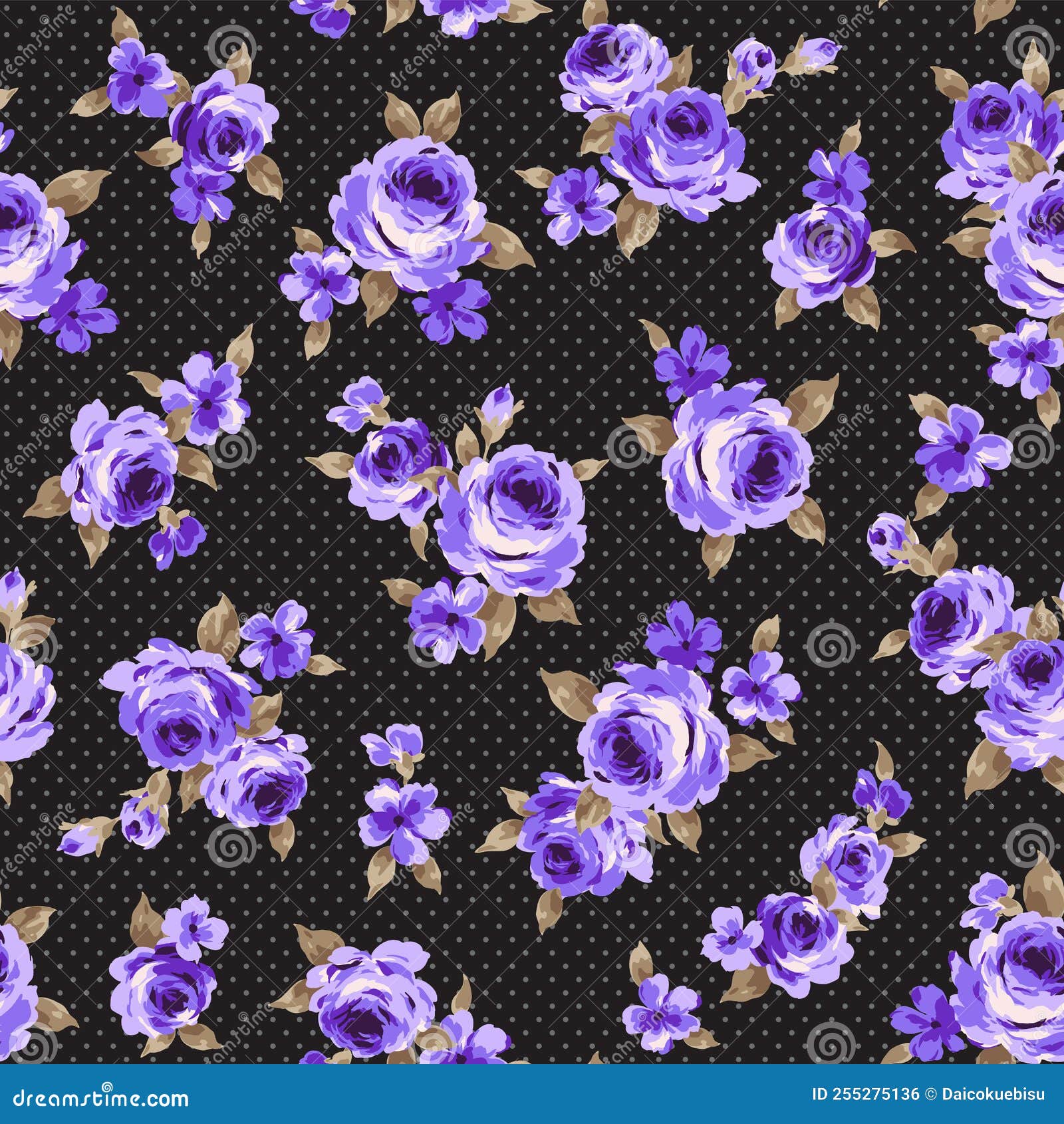 Seamless Pattern with a Beautiful Bouquet of Roses, Stock Vector ...