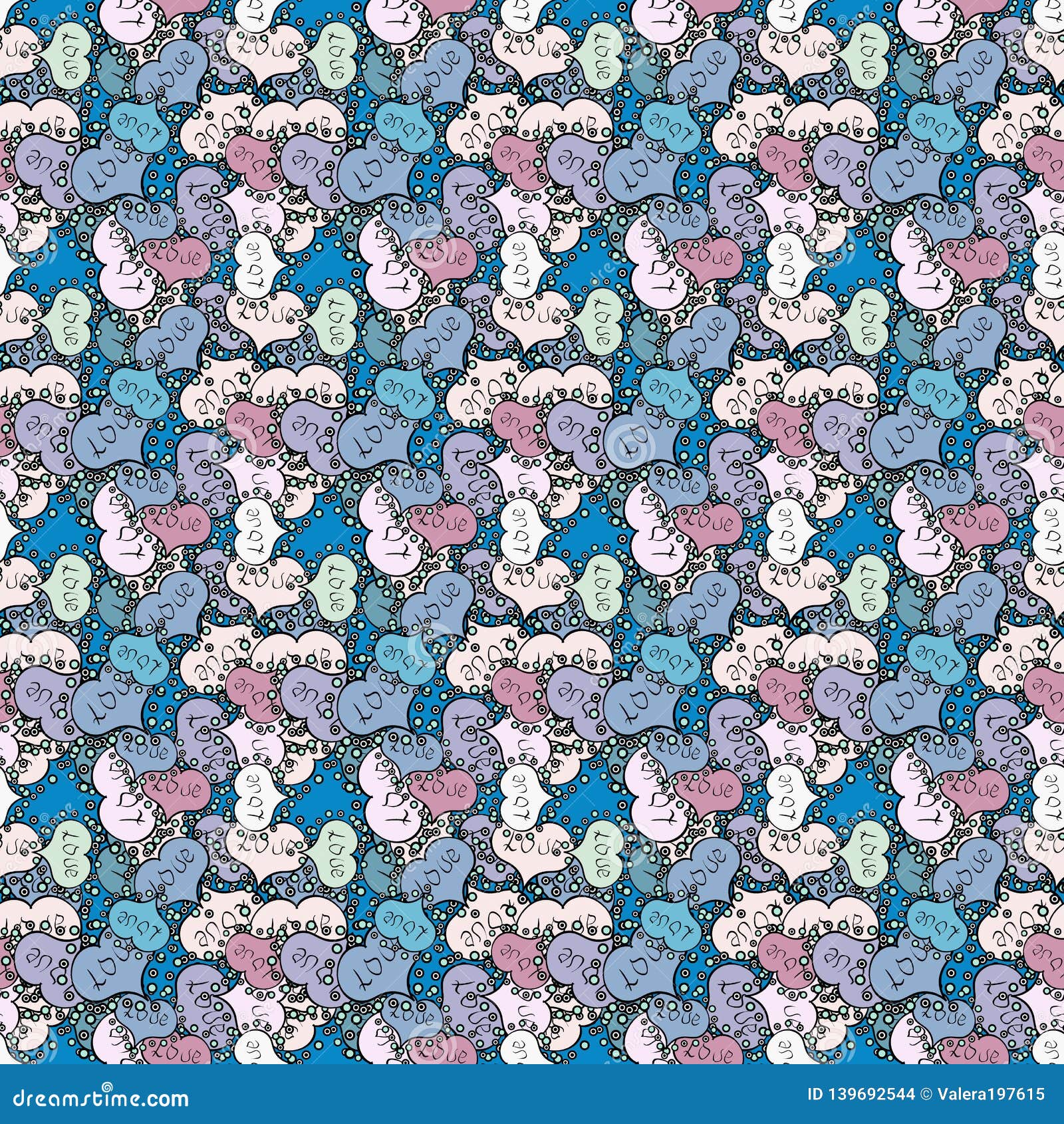 Seamless Pattern Beautiful Fabric Background Stock Illustration ...