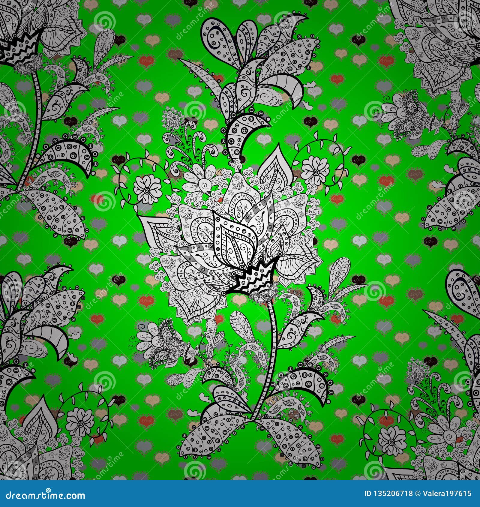 Seamless Pattern Beautiful Fabric Background Stock Illustration ...
